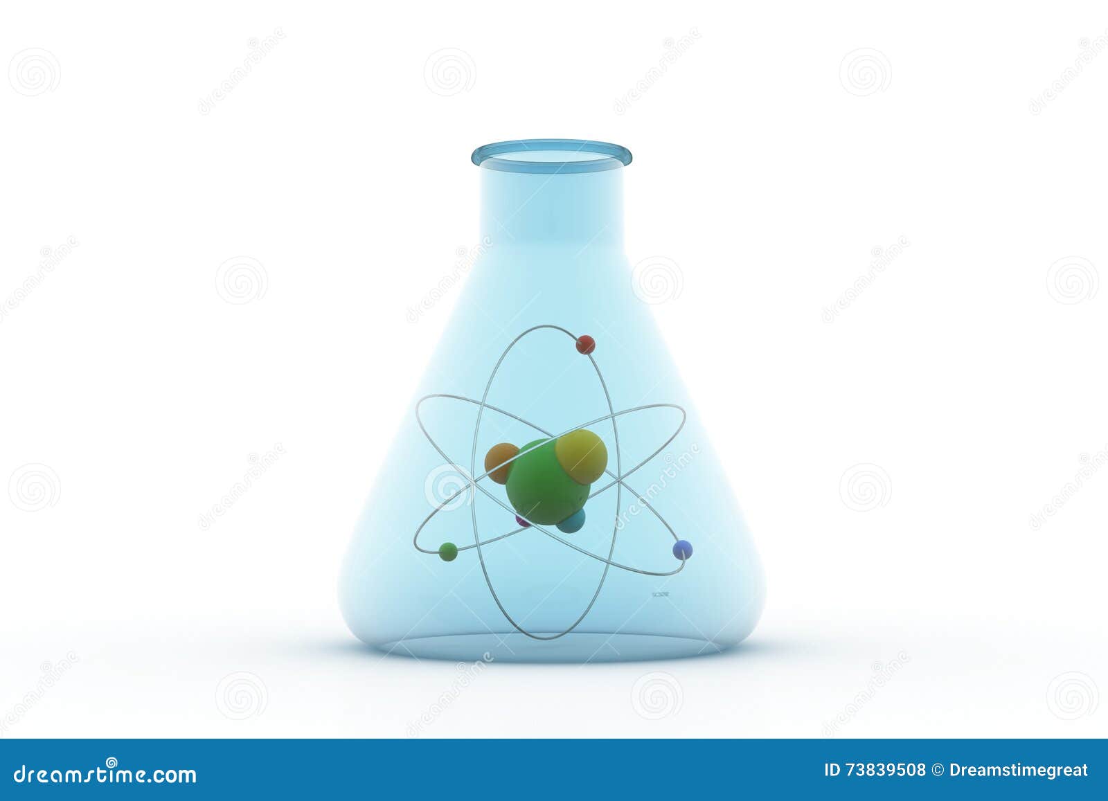 Cylindrical Flask for Scientific Research Stock Illustration ...