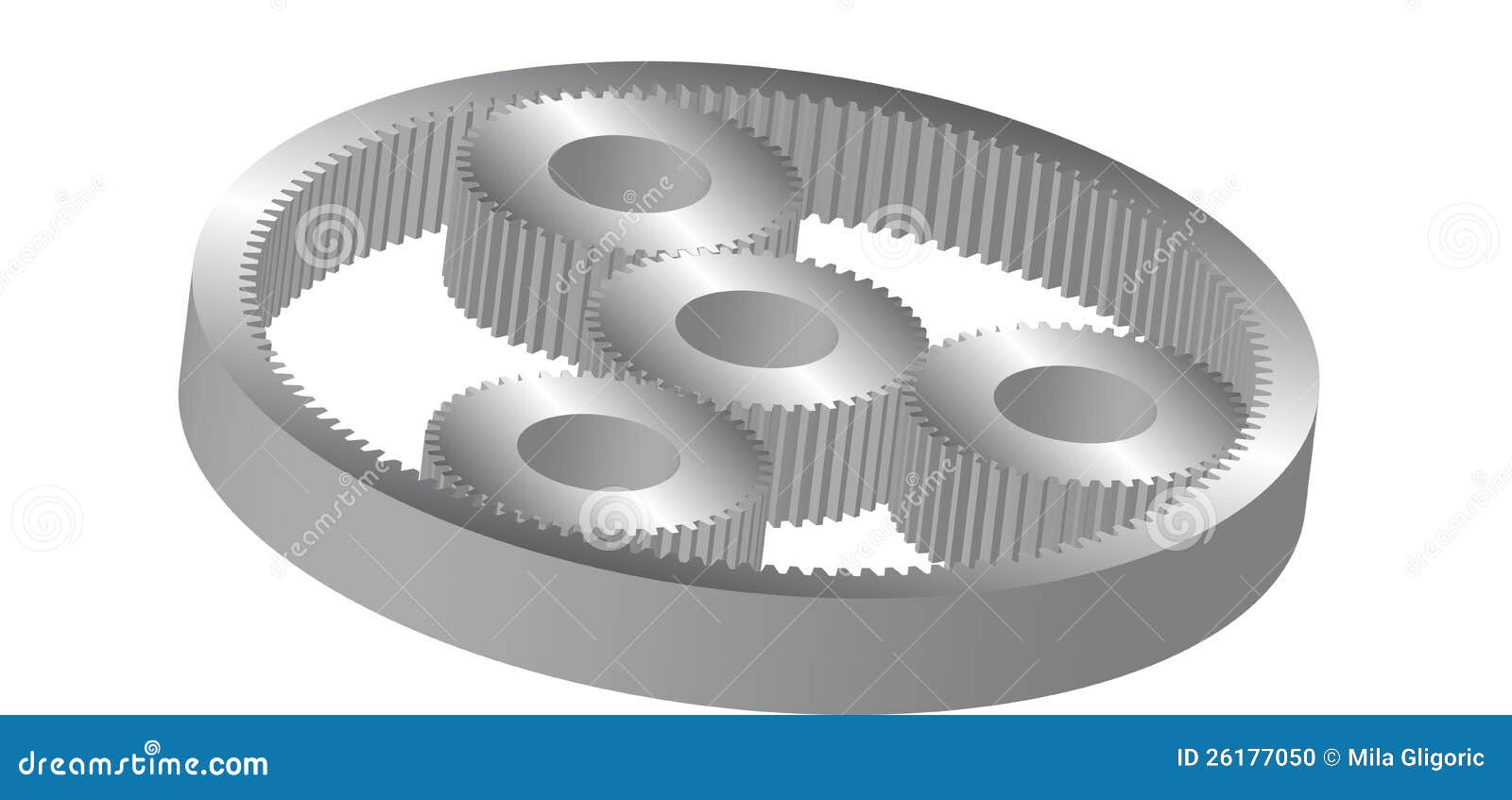 Cylindrical gear stock illustration. Illustration of gear - 26177050