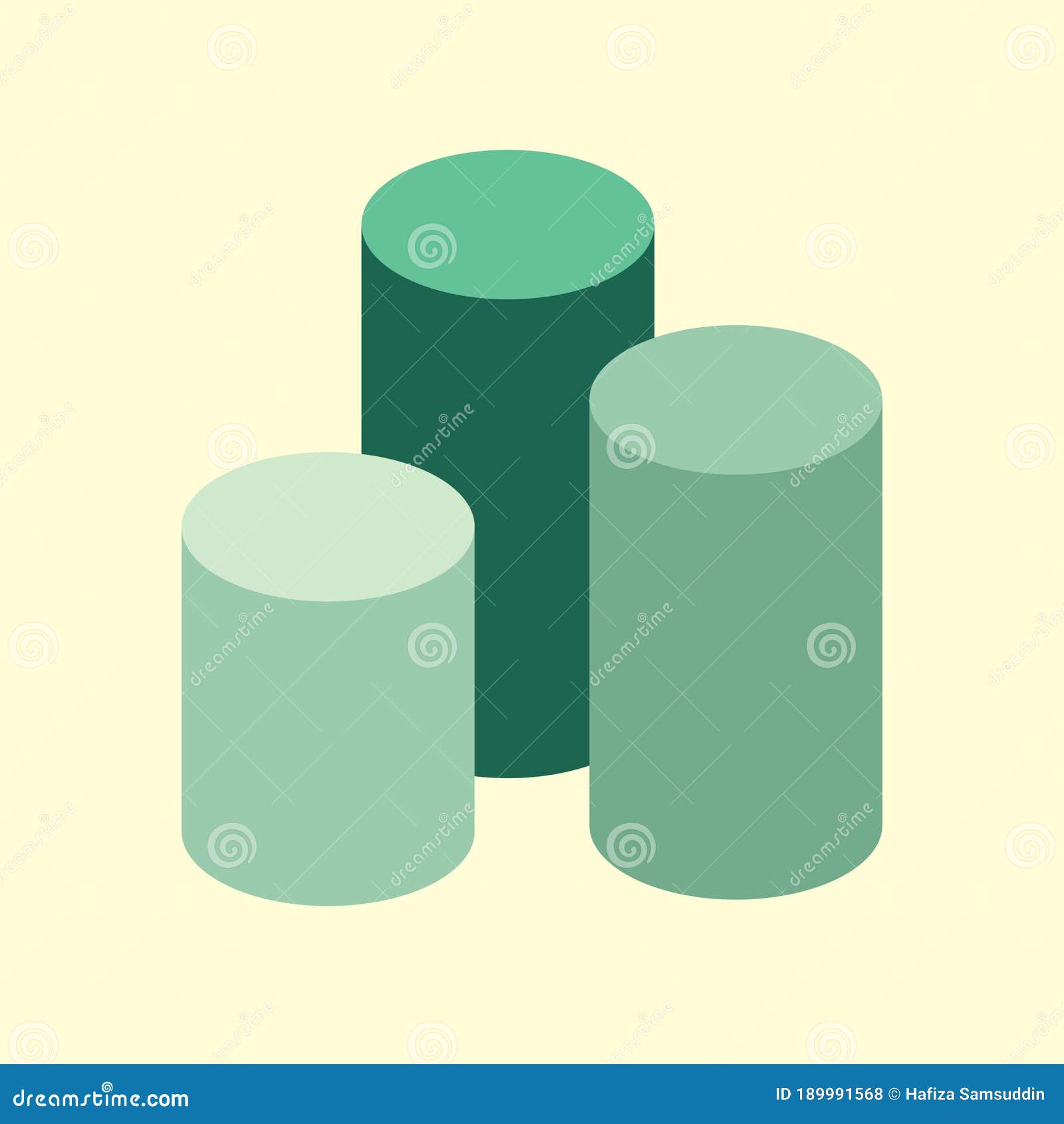 Infographics-cylindrical-histogram-statistics-template Cartoon Vector ...