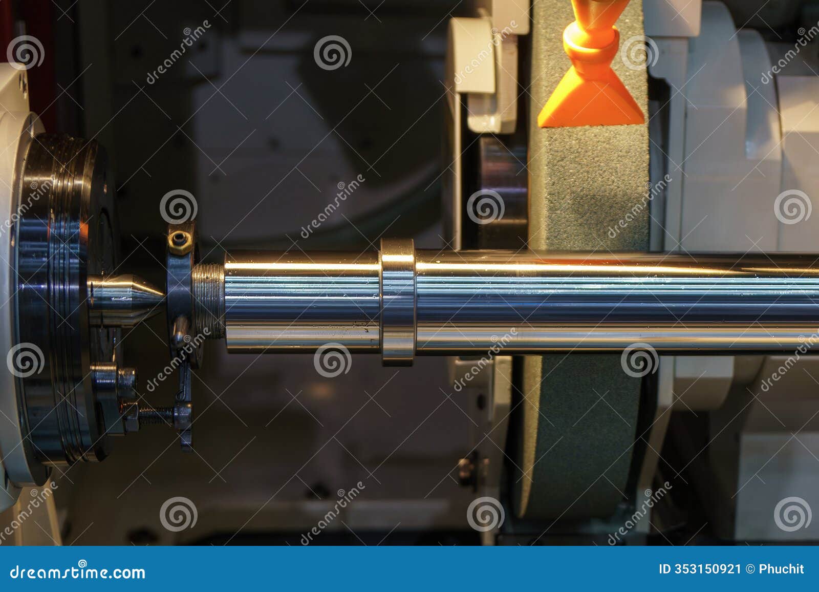 The Cylindrical Grinding Machine. Royalty-Free Stock Photo ...