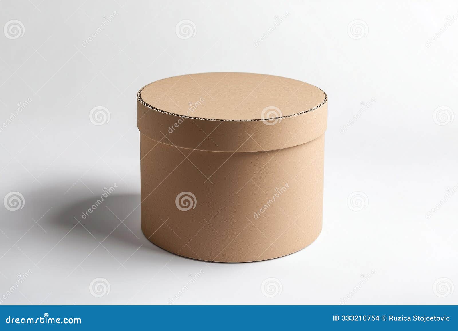 Cylindrical Paper Box Packaging Mockup on a White Background Ai Photo ...