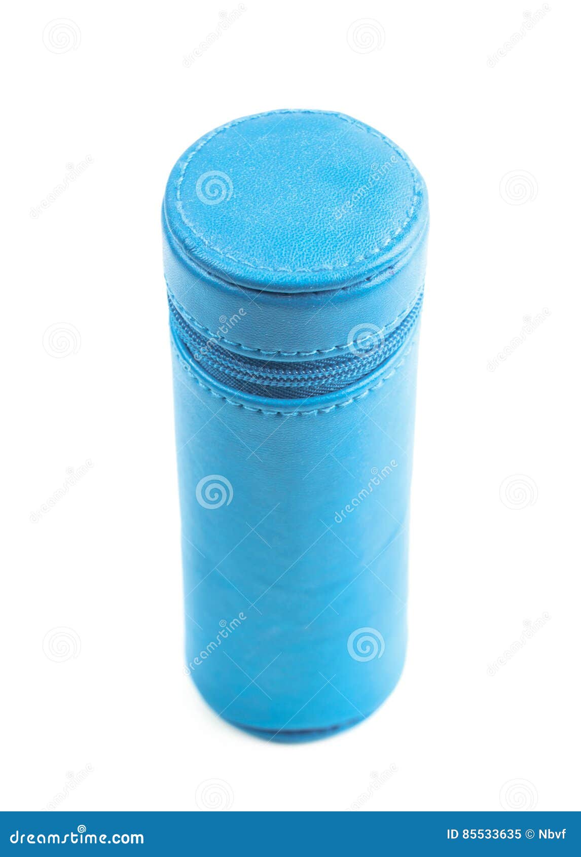 Cylindrical Pencil Case Isolated Stock Image - Image of work, circle ...
