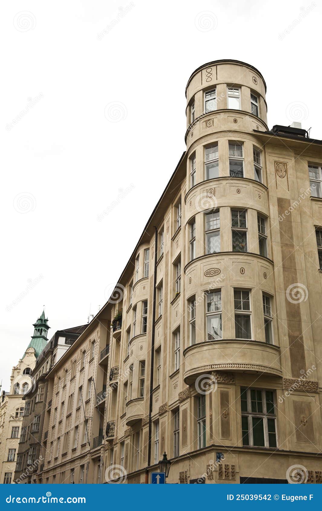 Cylindrical Prague Architecture Stock Photo - Image of circular, large ...