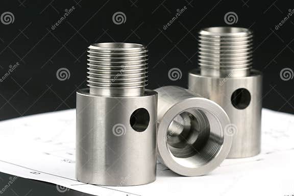 Cylindrical workpiece stock photo. Image of assemble, iron - 4102700