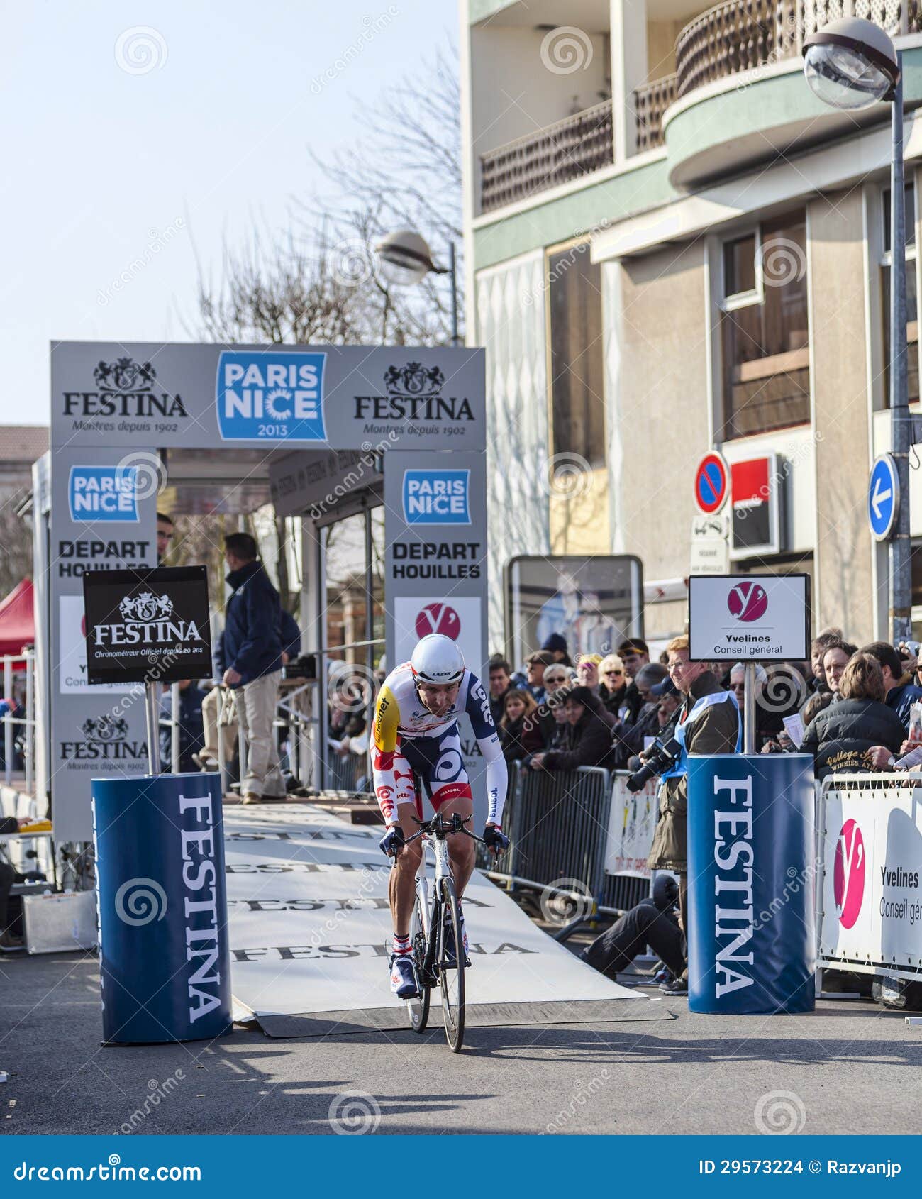 The Cyclist Bellemakers Dirk- Paris Nice 2013 Editorial Stock Image ...