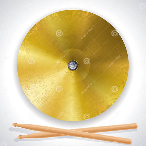 Cymbal stock vector. Illustration of copper, musical - 20760765