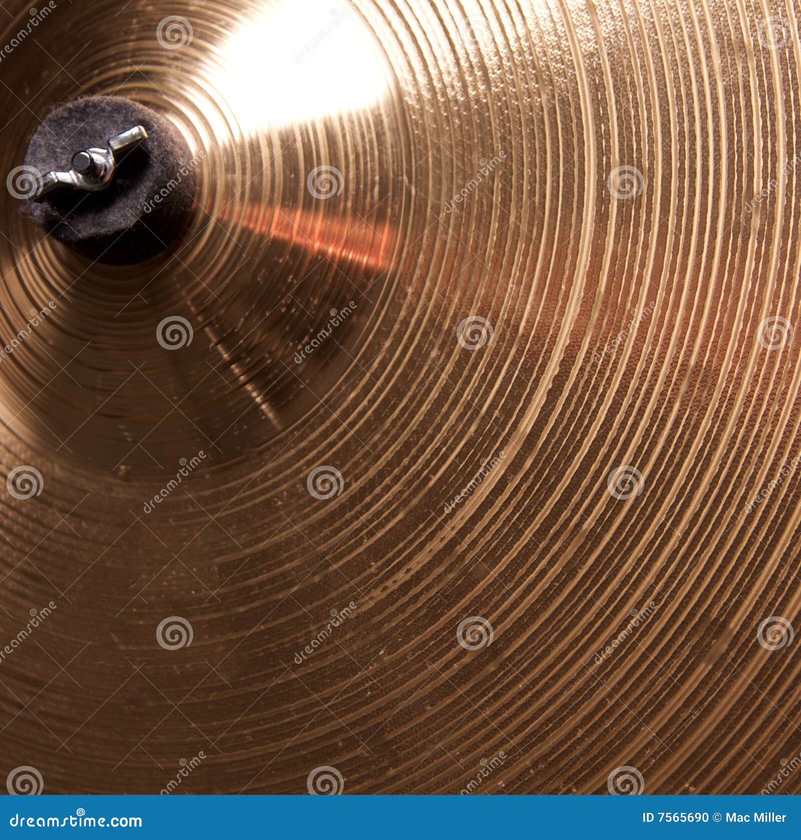 Cymbal Close Up stock photo. Image of gong, loud, square - 7565690