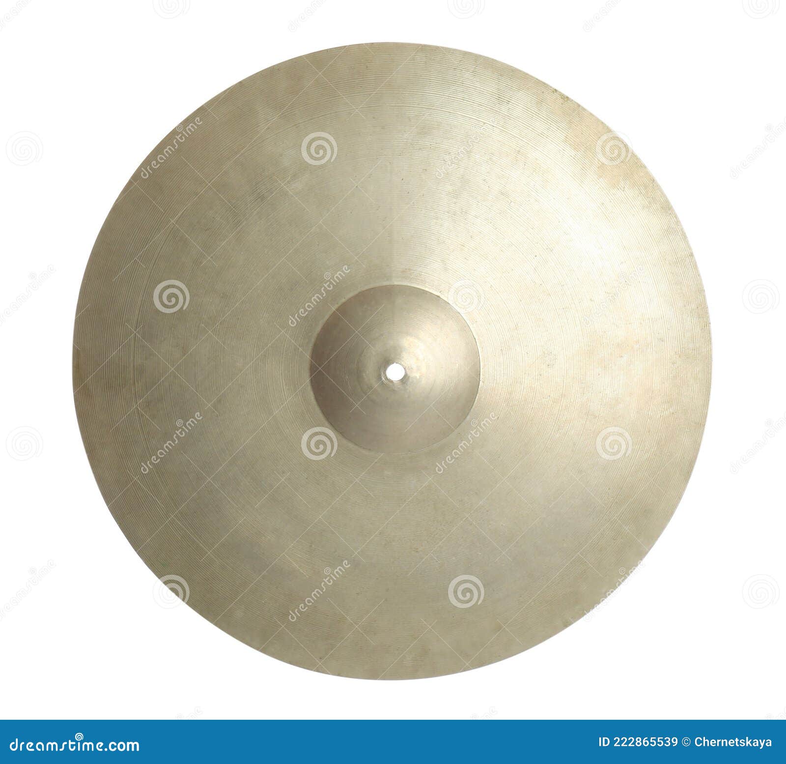 Cymbal Isolated on White. Percussion Musical Instrument Stock Image ...