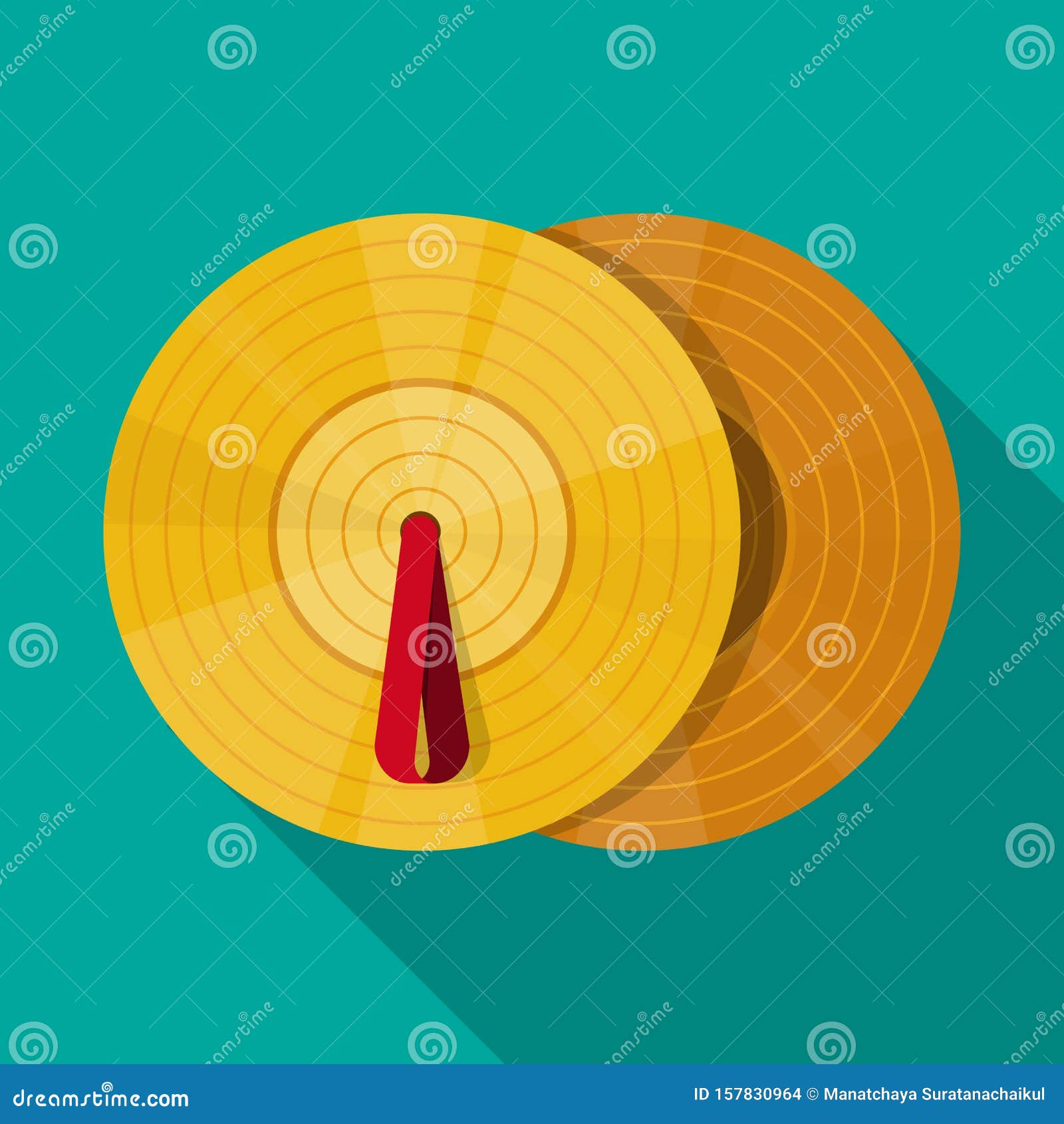 Cymbals icon. stock illustration. Illustration of rhythm - 157830964
