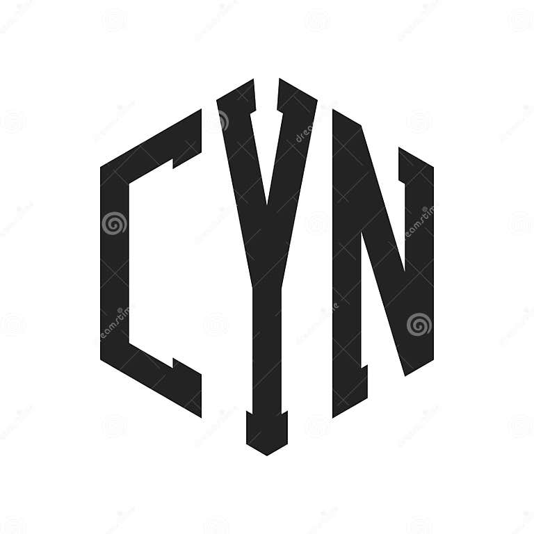 CYN Logo Design. Initial Letter CYN Monogram Logo Using Hexagon Shape ...