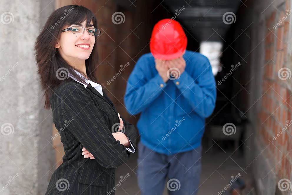 Cynical smile stock image. Image of employee, construction - 28773789