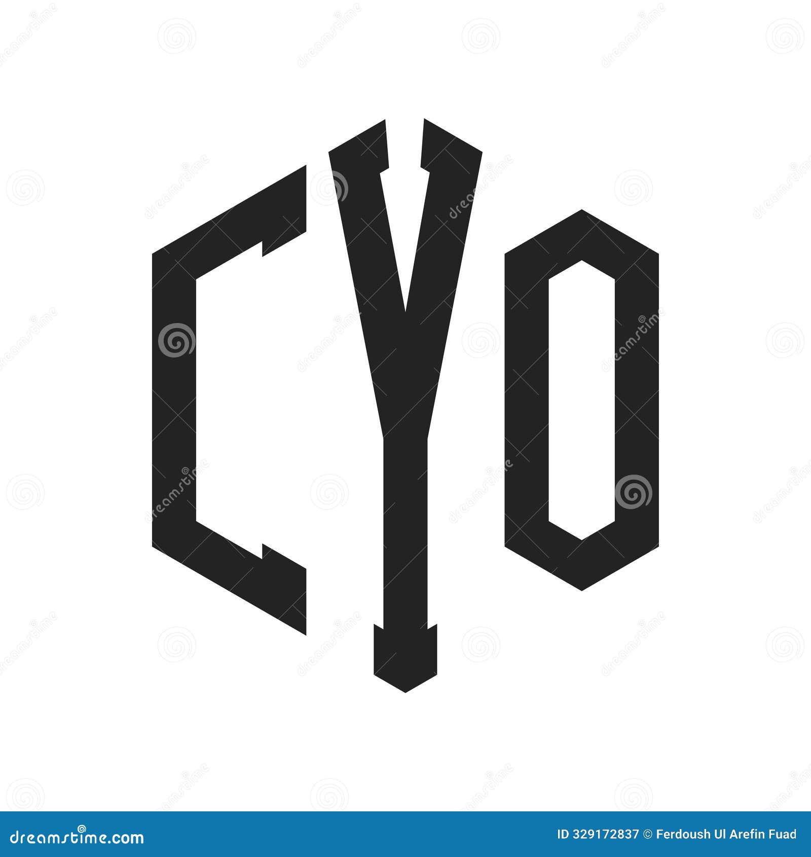 CYO Logo Design. Initial Letter CYO Monogram Logo Using Hexagon Shape ...