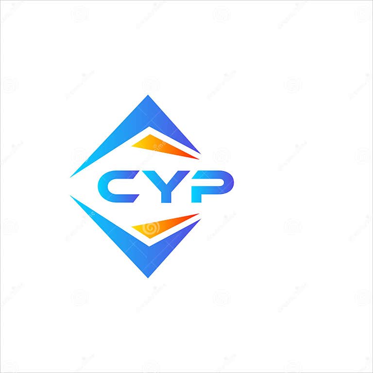 CYP Abstract Technology Logo Design on White Background. CYP Creative ...