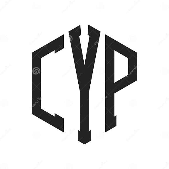CYP Logo Design. Initial Letter CYP Monogram Logo Using Hexagon Shape ...