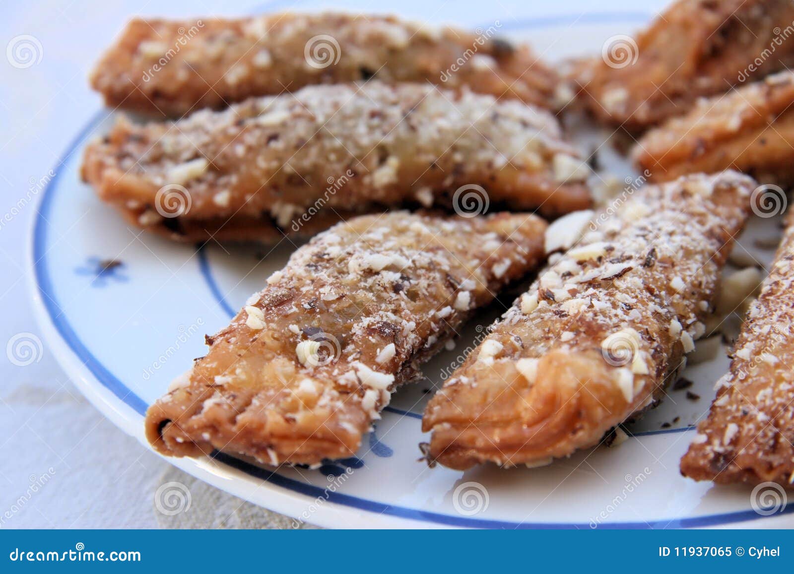 Cypriot almond cookies stock image. Image of pastry, colors - 11937065