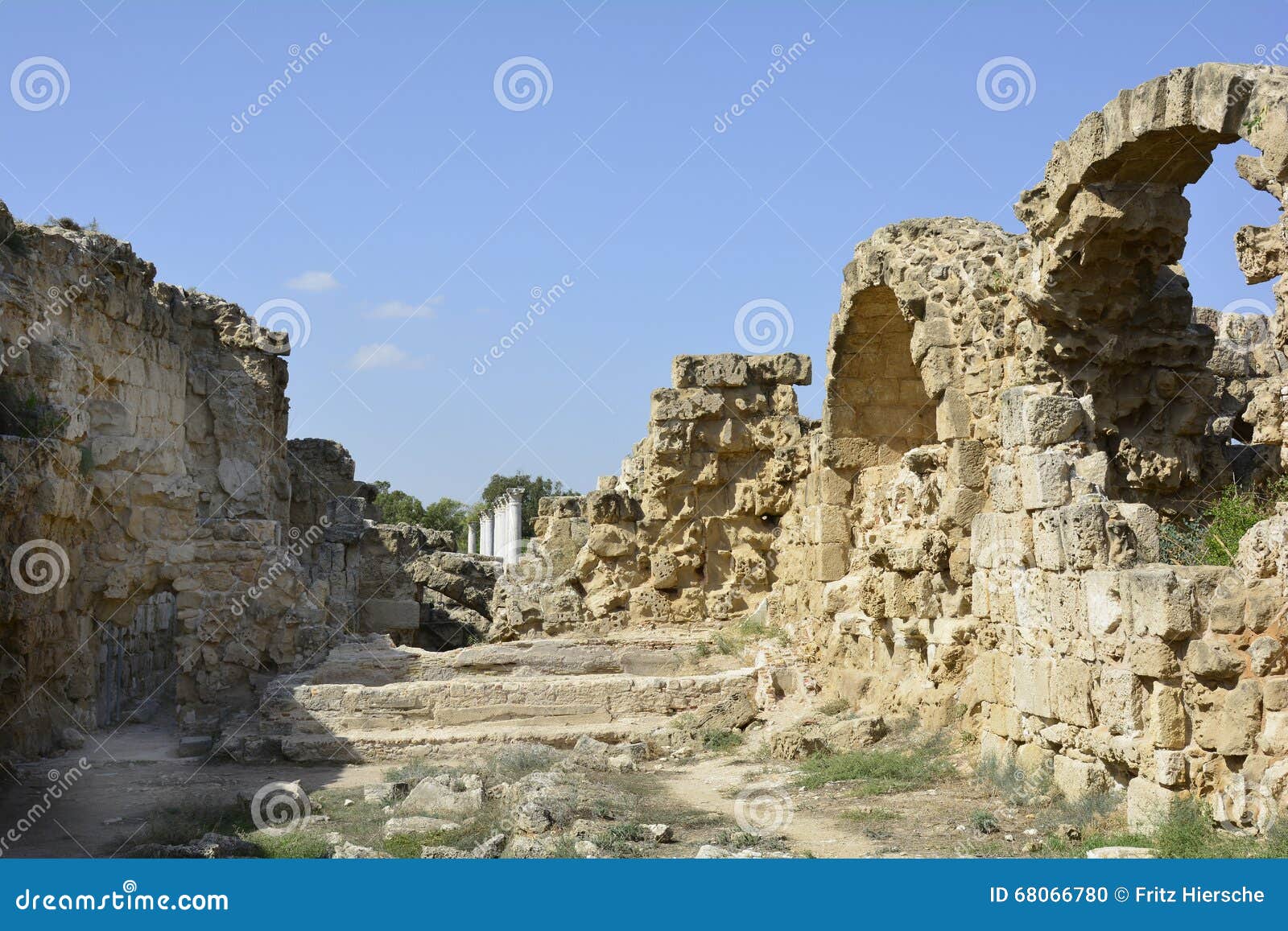 Cyprus, ancient Salamis stock photo. Image of archeolgy - 68066780