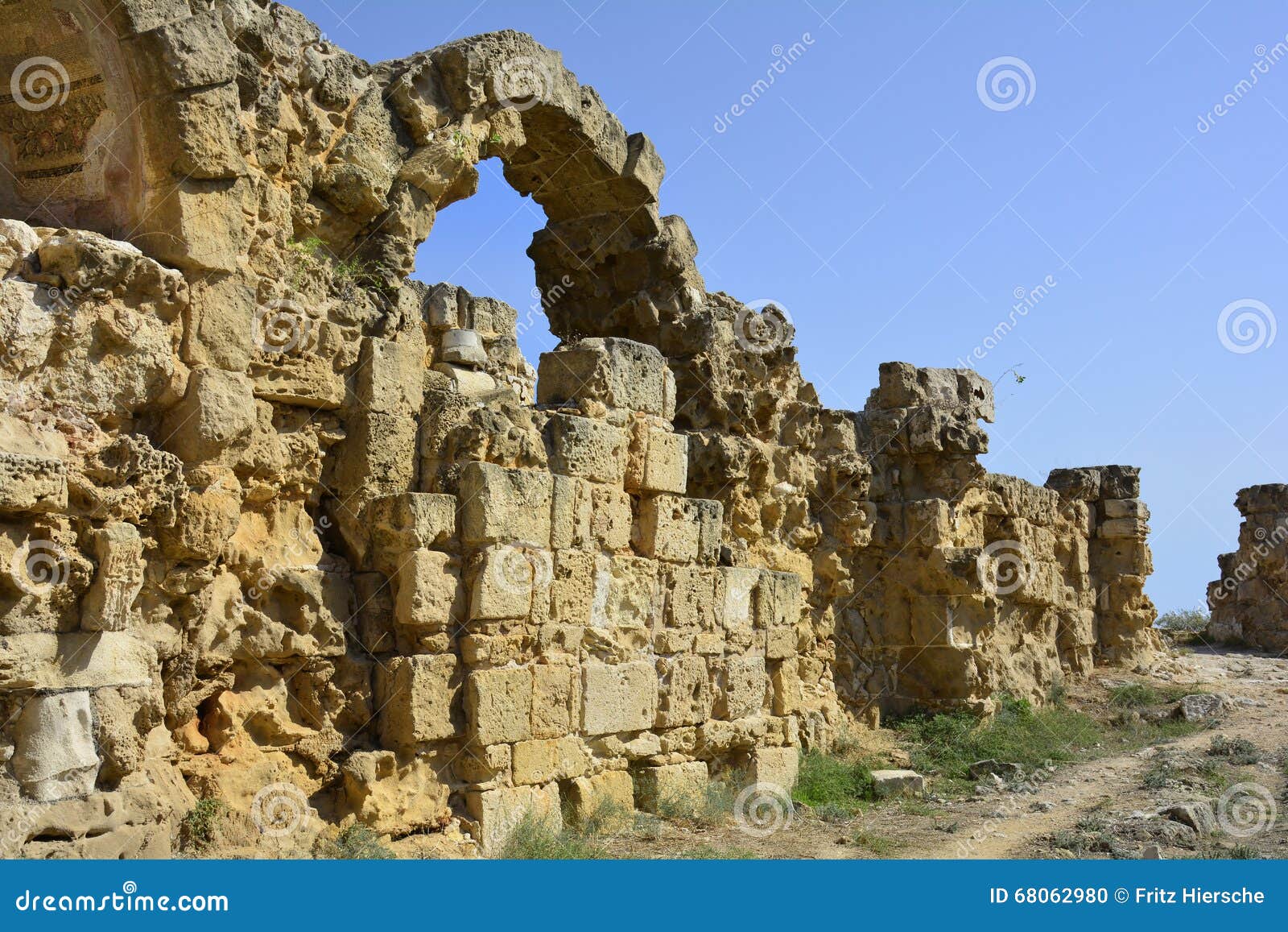 Cyprus, ancient Salamis stock photo. Image of architecture - 68062980