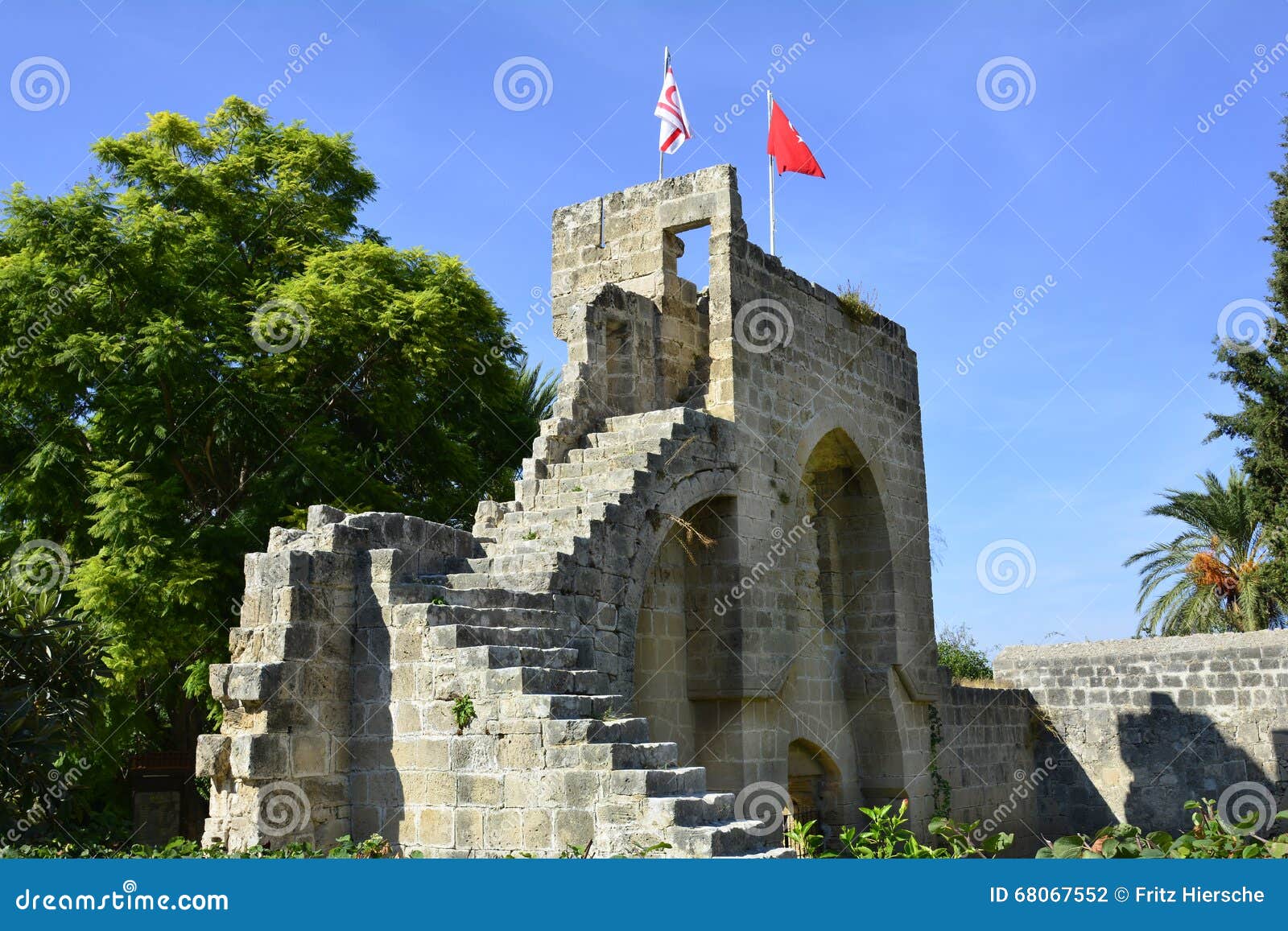 Cyprus, Bellapais Abbey stock photo. Image of monastery - 68067552