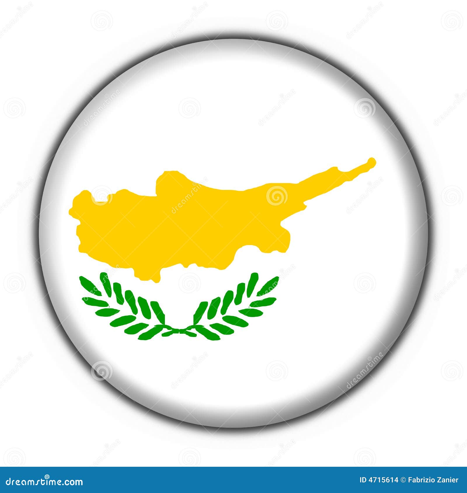 Cyprus Button Flag Round Shape Stock Illustration - Illustration of ...