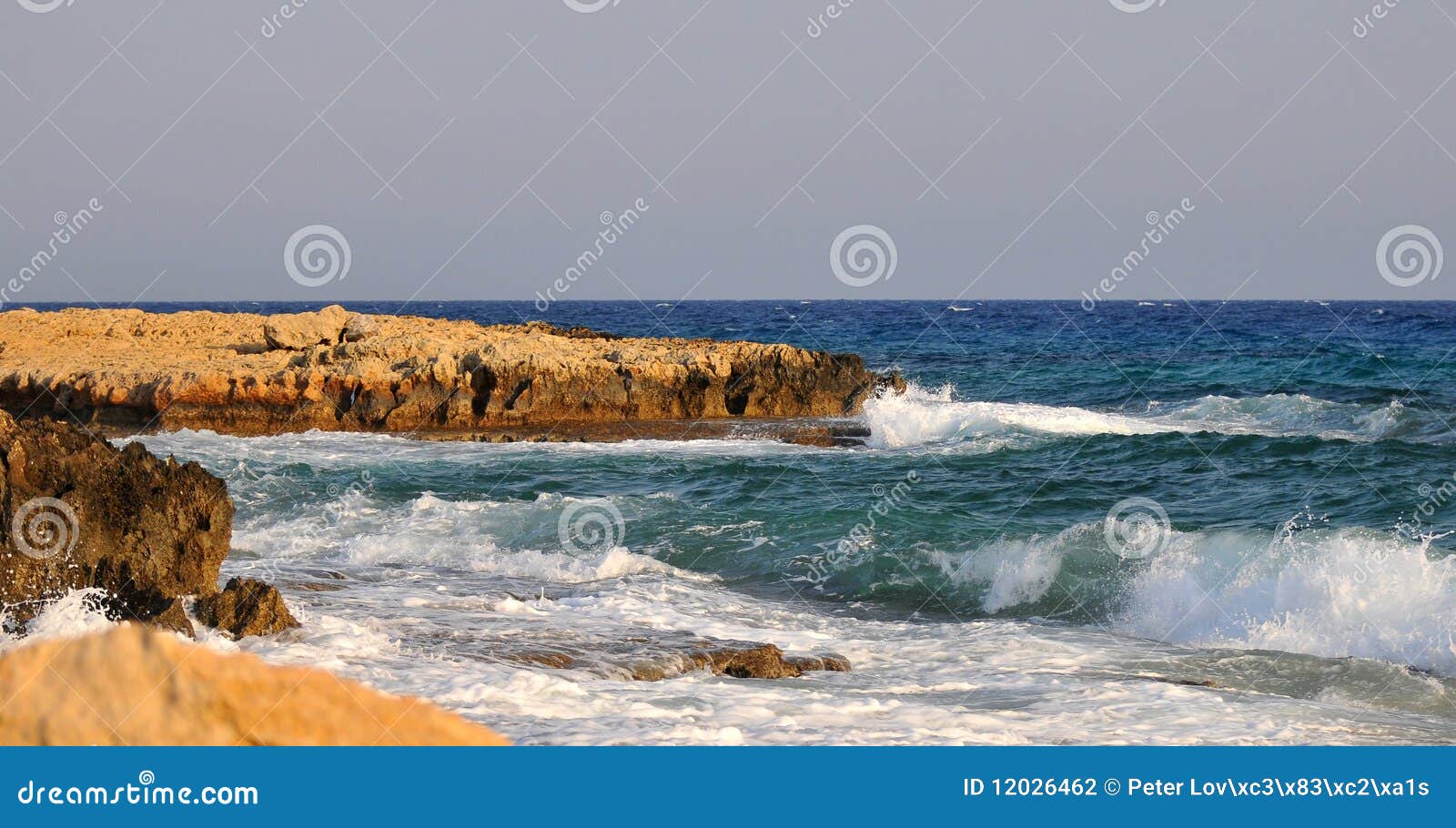 Cyprus coast - coral-reef stock photo. Image of coastline - 12026462