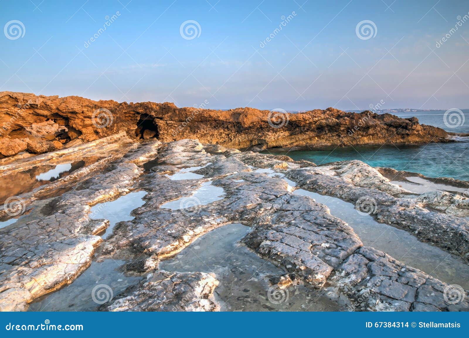 Cyprus coastline stock photo. Image of stones, rocks - 67384314