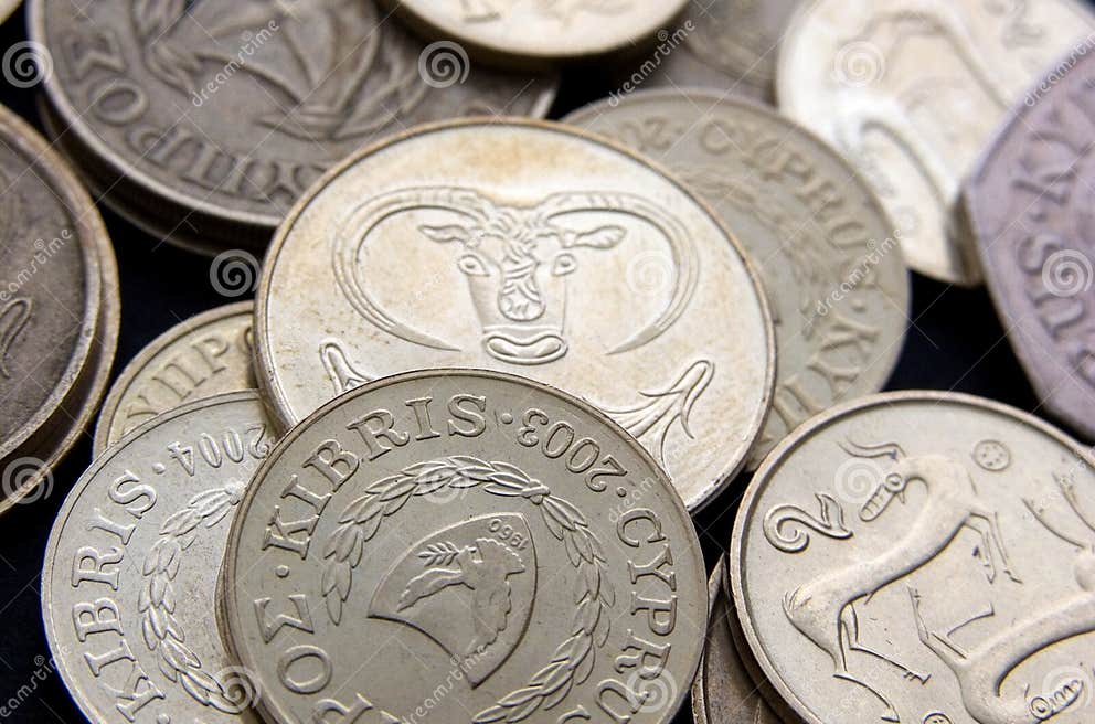 Cyprus Coins stock image. Image of exchange, copper, consumer - 449251