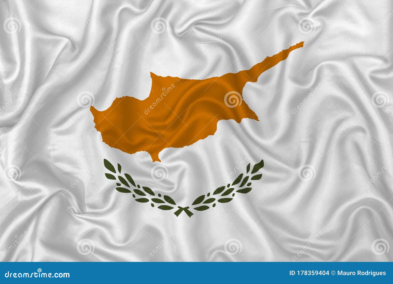 Cyprus country flag stock illustration. Illustration of artistic ...