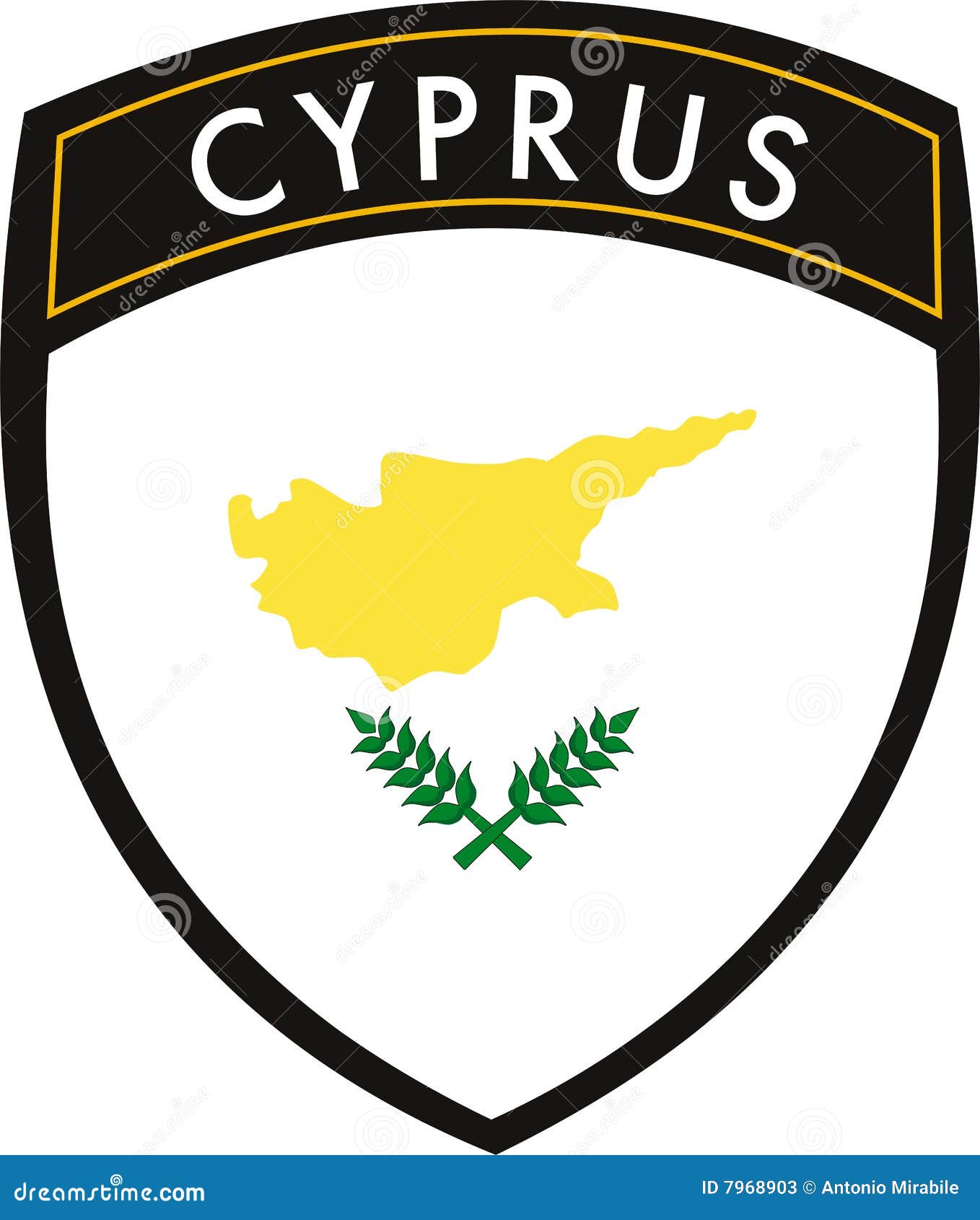 Cyprus flag stock vector. Illustration of vector, military - 7968903