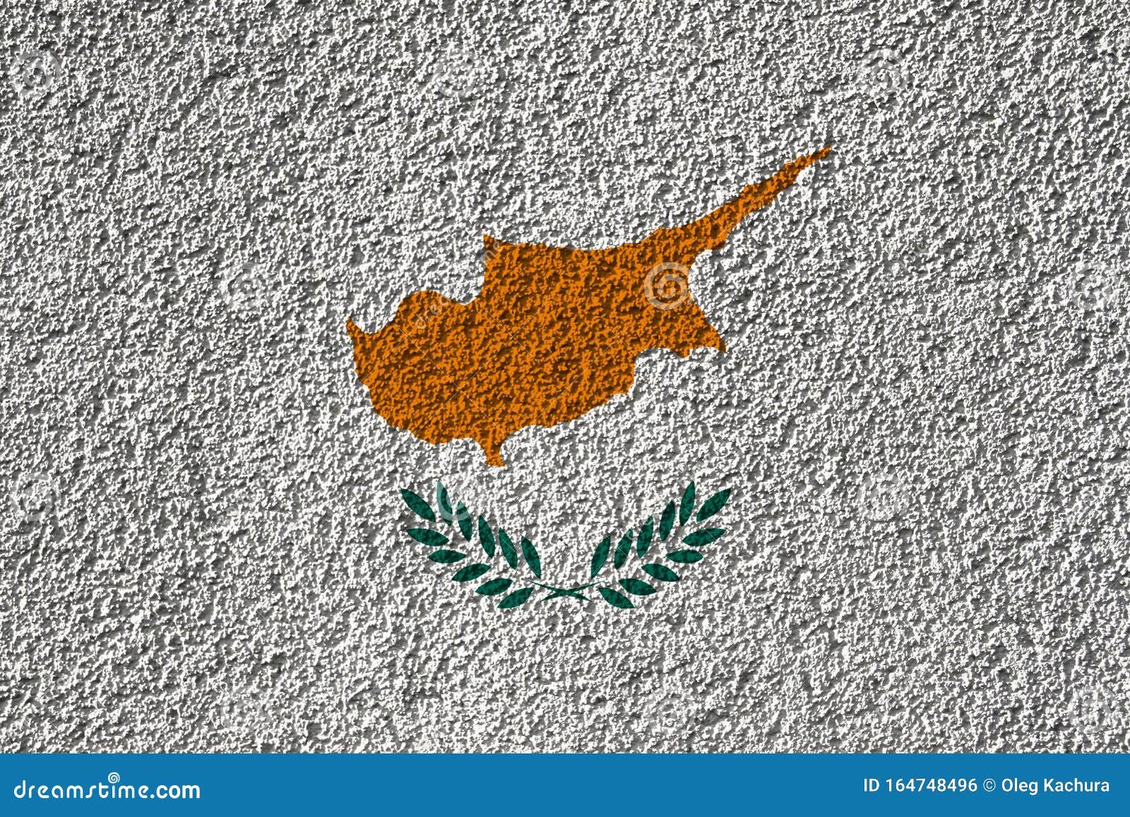 Cyprus Flag on the Background Texture. Concept for Designer Solutions ...
