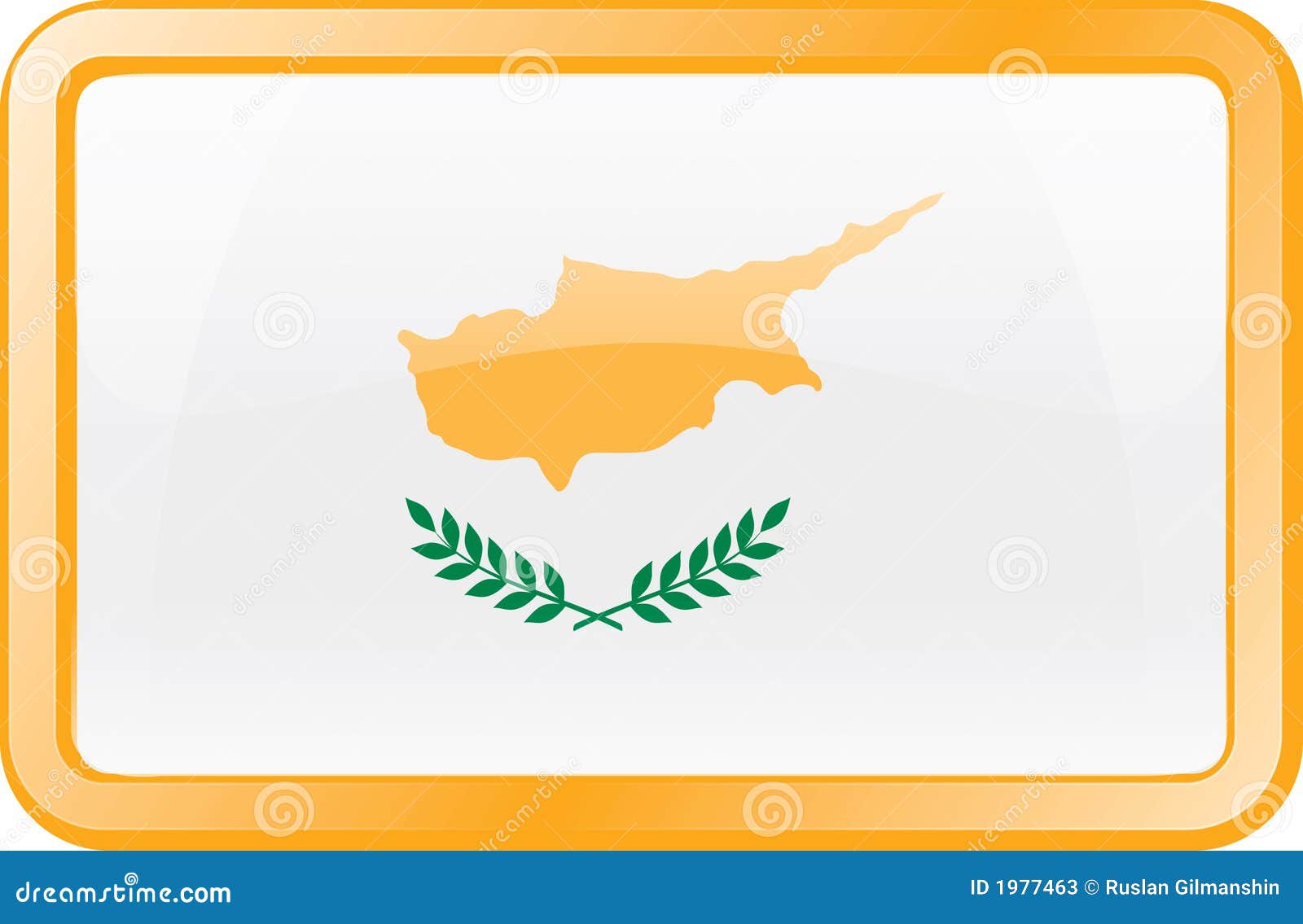 Cyprus Flag Icon stock vector. Illustration of nicosia - 1977463