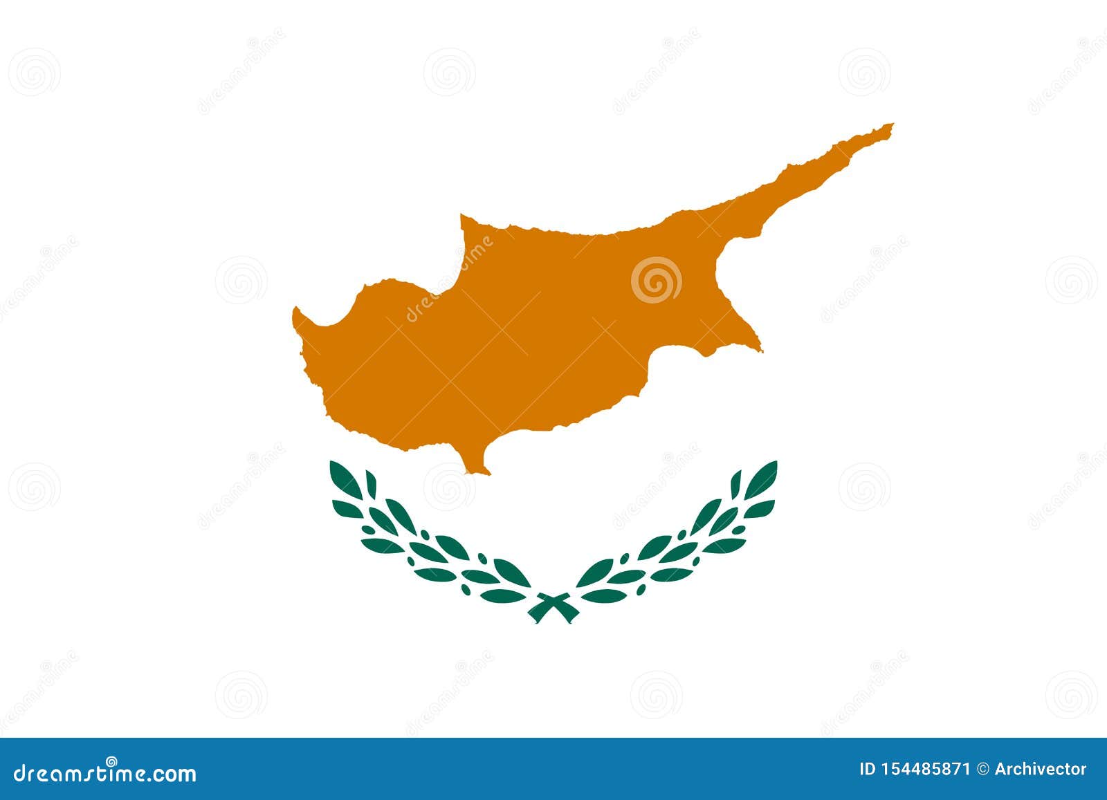 Cyprus Flag in Official Colors and with Aspect Ratio of 2:3 Stock ...