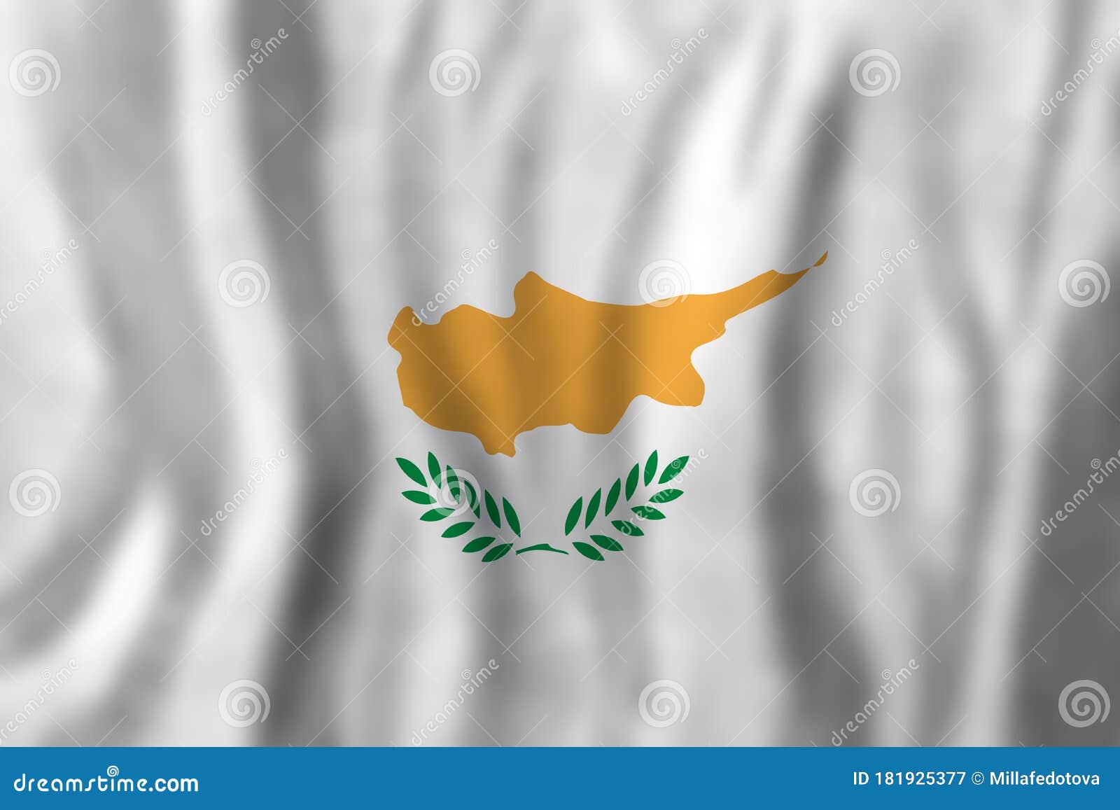 Cyprus Flag. Travel and Learn Greek Language Stock Image - Image of ...