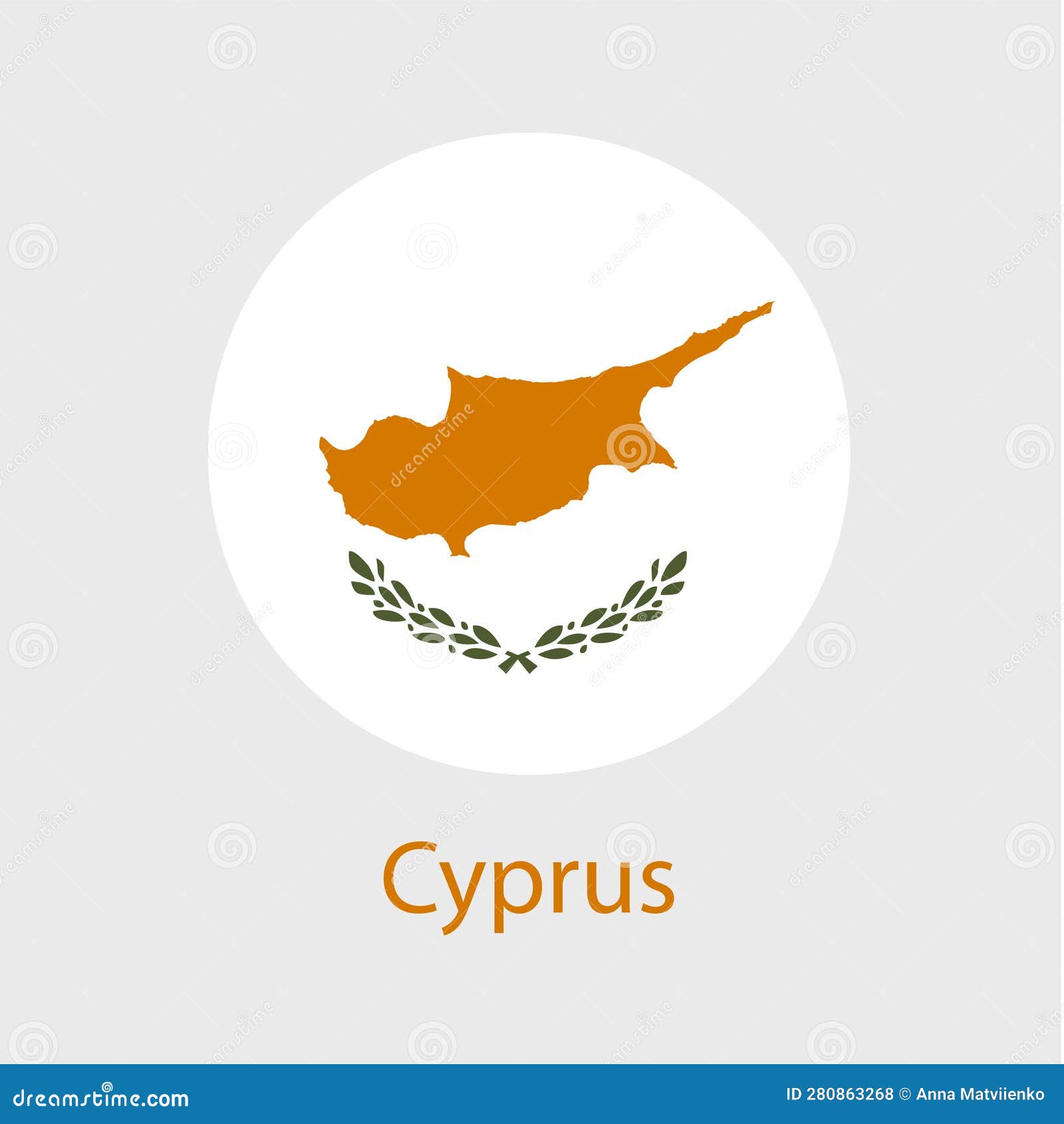 Cyprus Flag Vector Icons Set of Illustrations Stock Vector ...