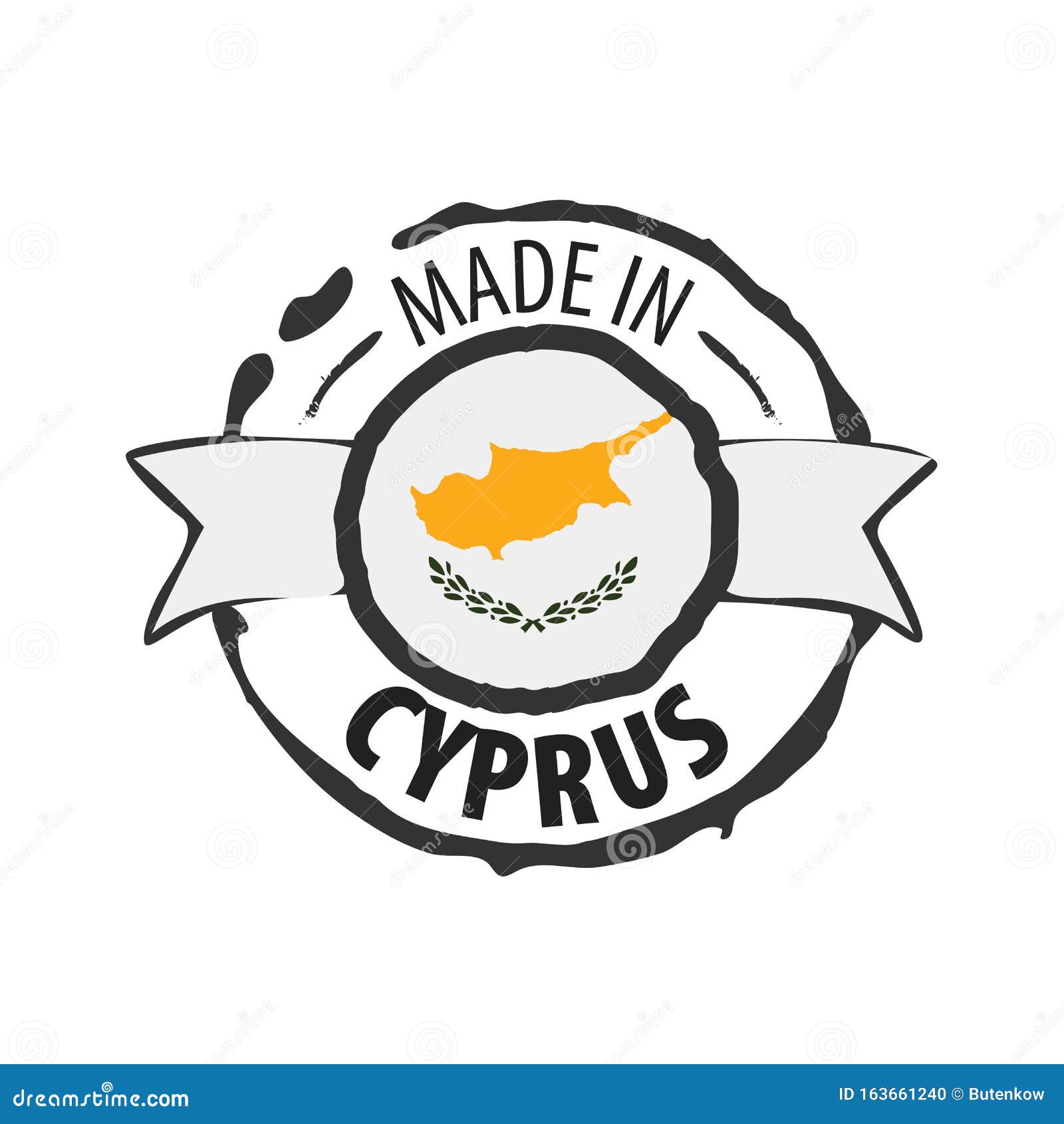 Cyprus Flag, Vector Illustration on a White Background Stock Vector ...