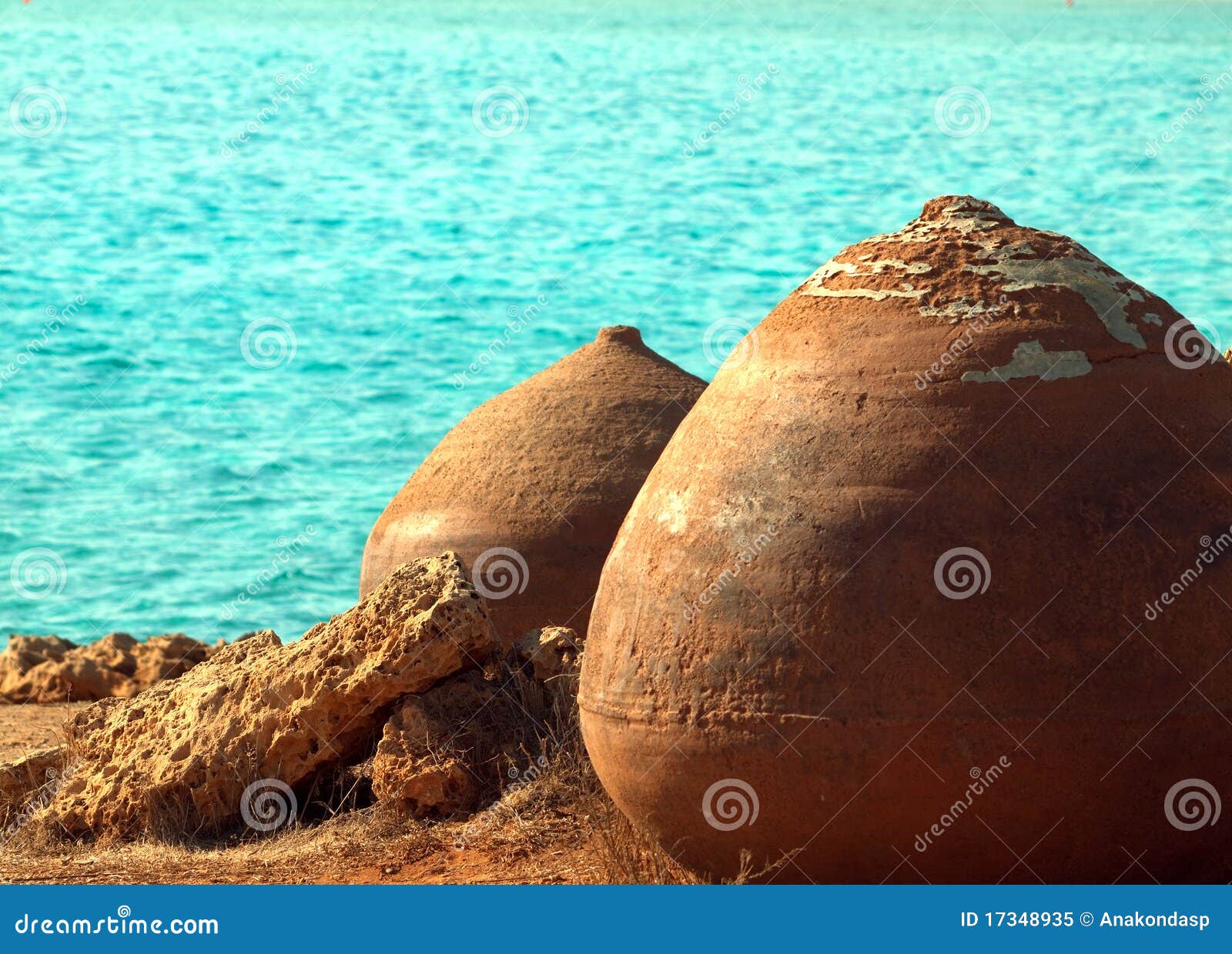 Cyprus historic pots stock image. Image of historic, exotic - 17348935