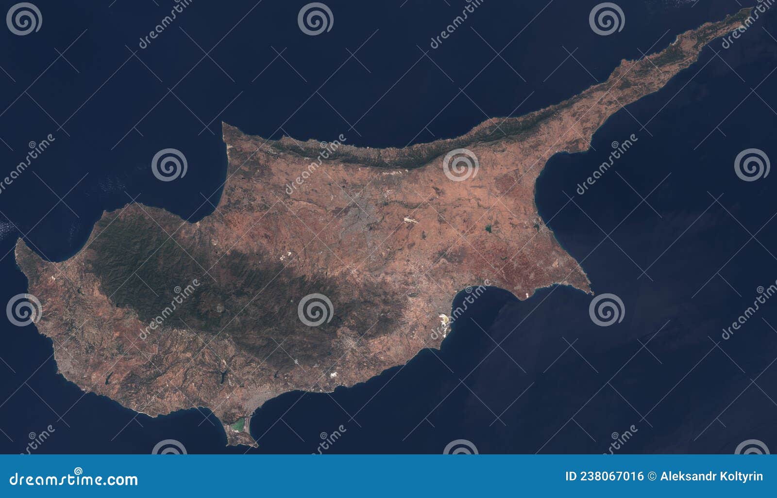 Cyprus is an Island in the Eastern Basin of the Mediterranean Sea Stock ...