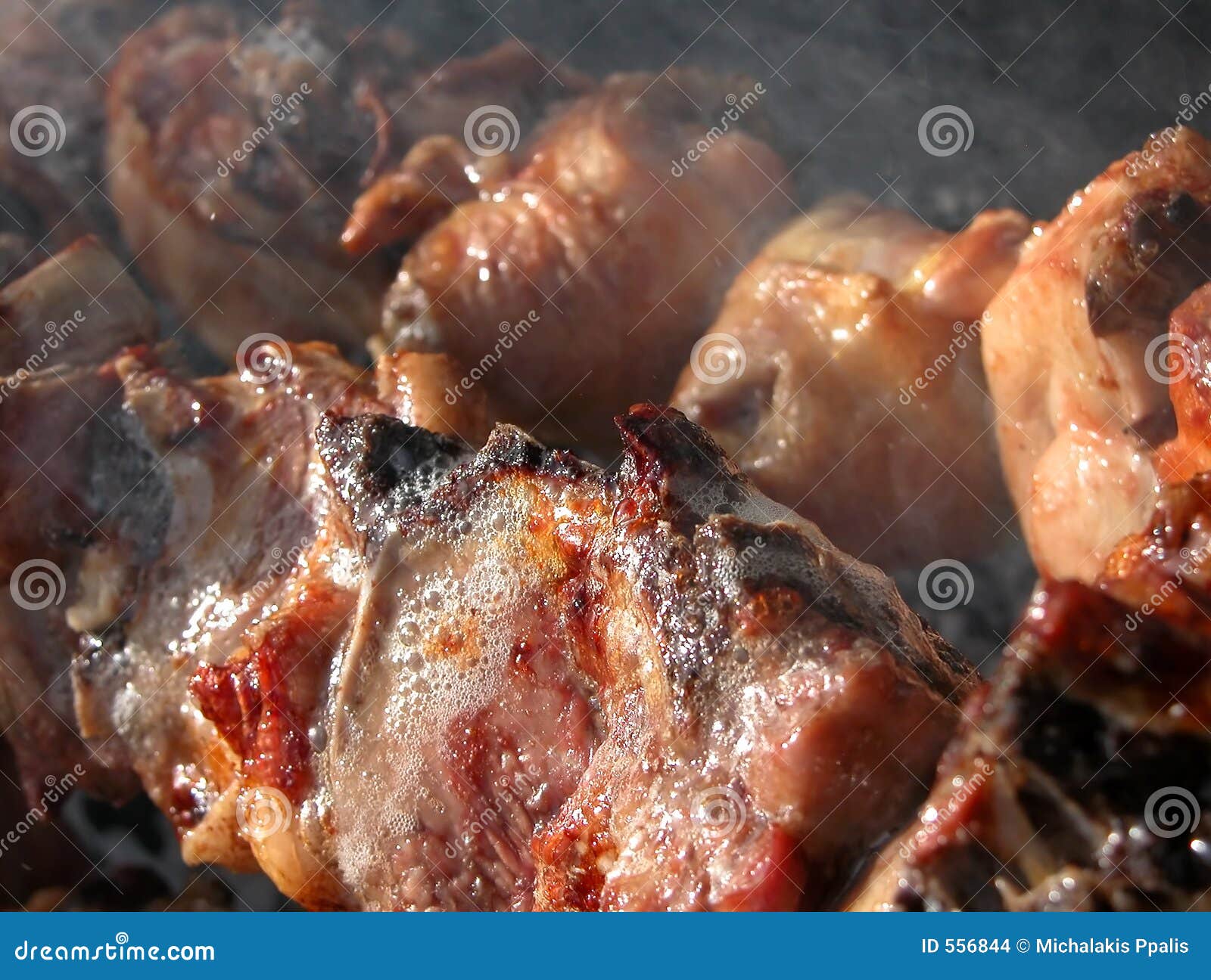 Cyprus Kebab (Souvla) stock photo. Image of skewer, lunch - 556844