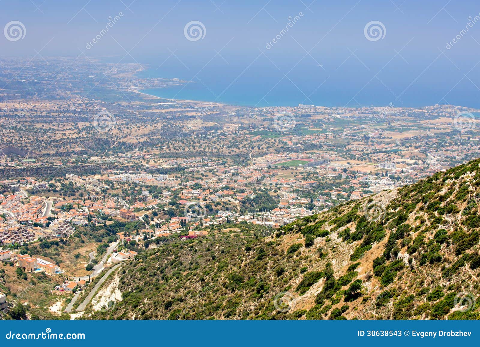 Cyprus landscape stock image. Image of aerial, mountain - 30638543
