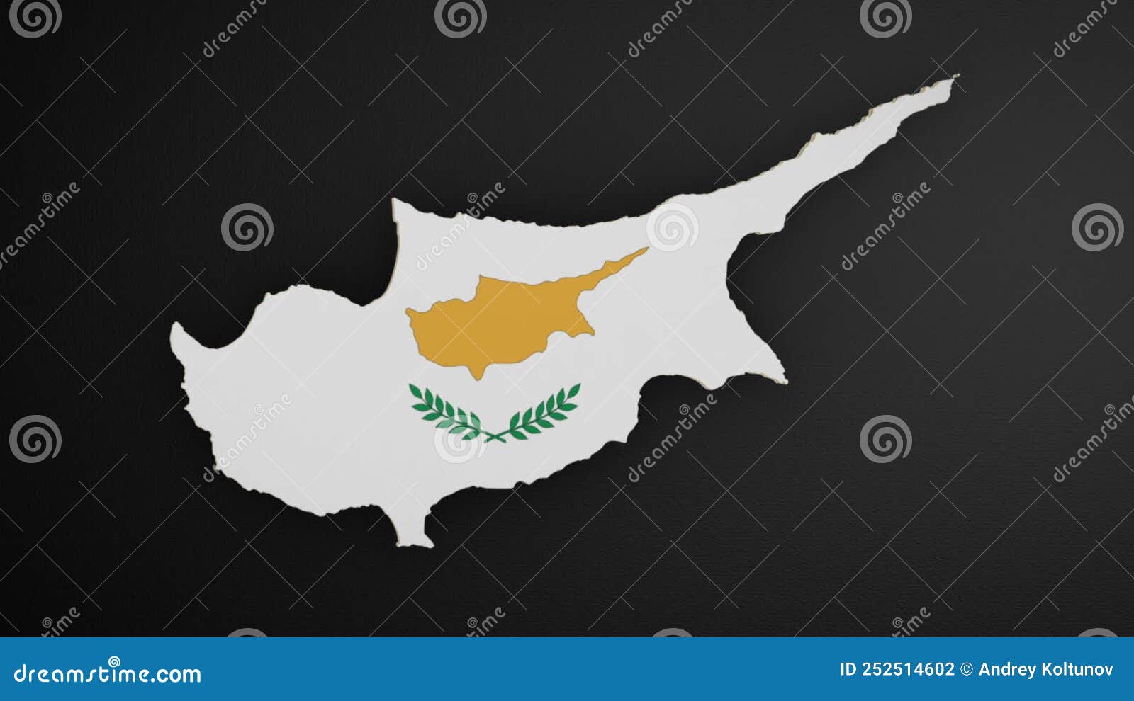 Cyprus Map Border with Flag Intro Stock Footage - Video of travel ...