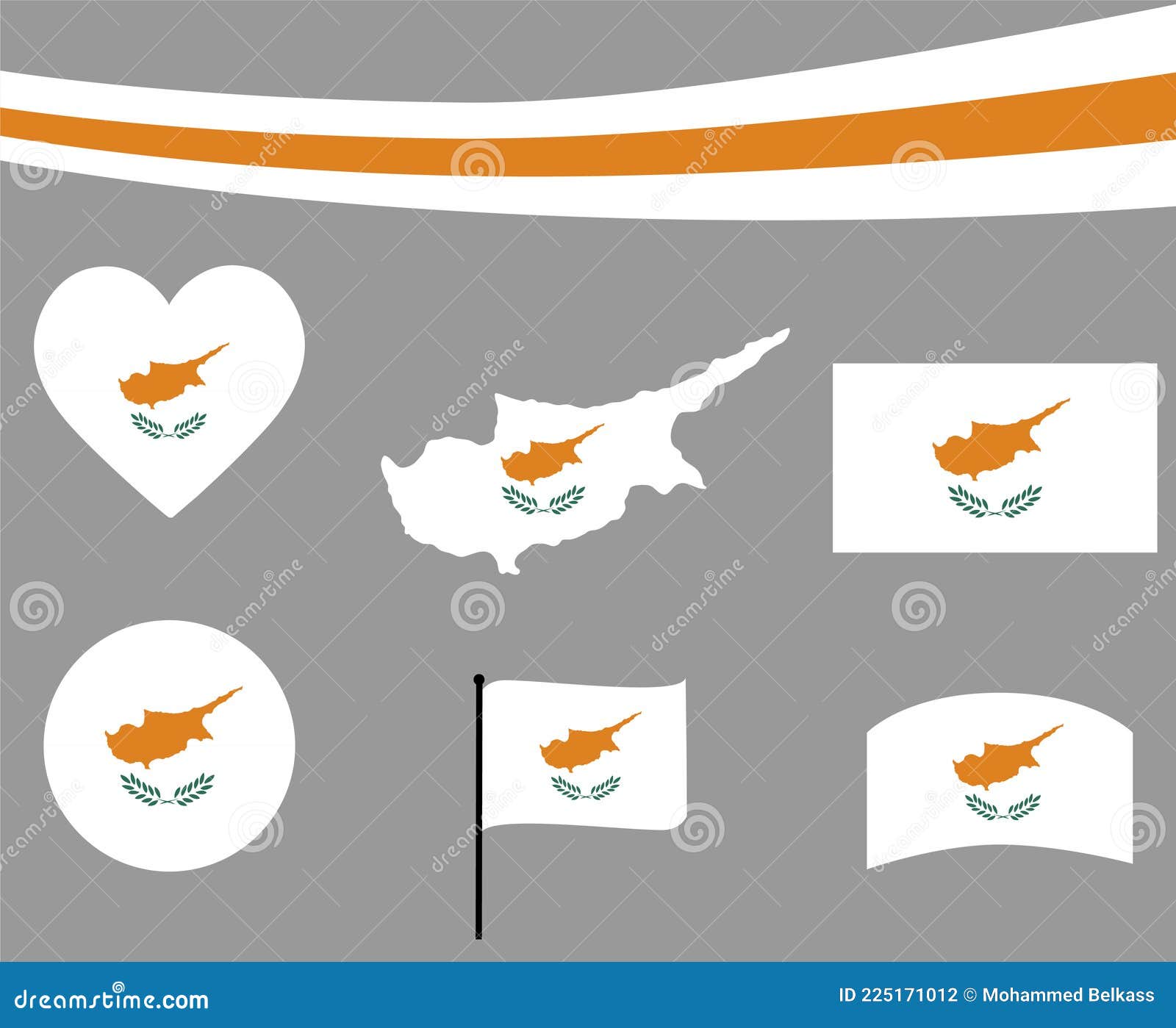Cyprus Map And Map Icons Cartoon Vector | CartoonDealer.com #133822715