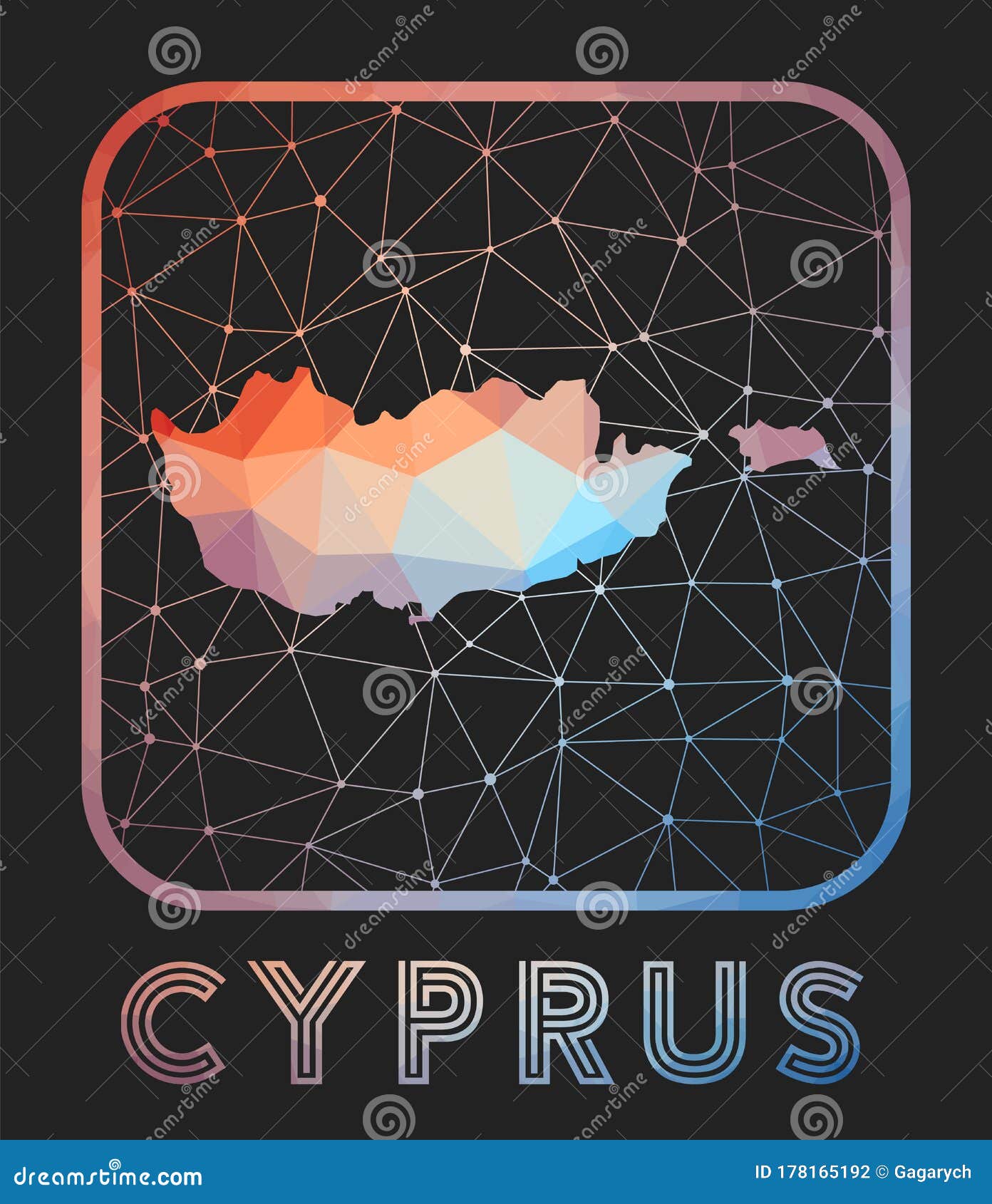 Cyprus map design. stock vector. Illustration of infographic - 178165192