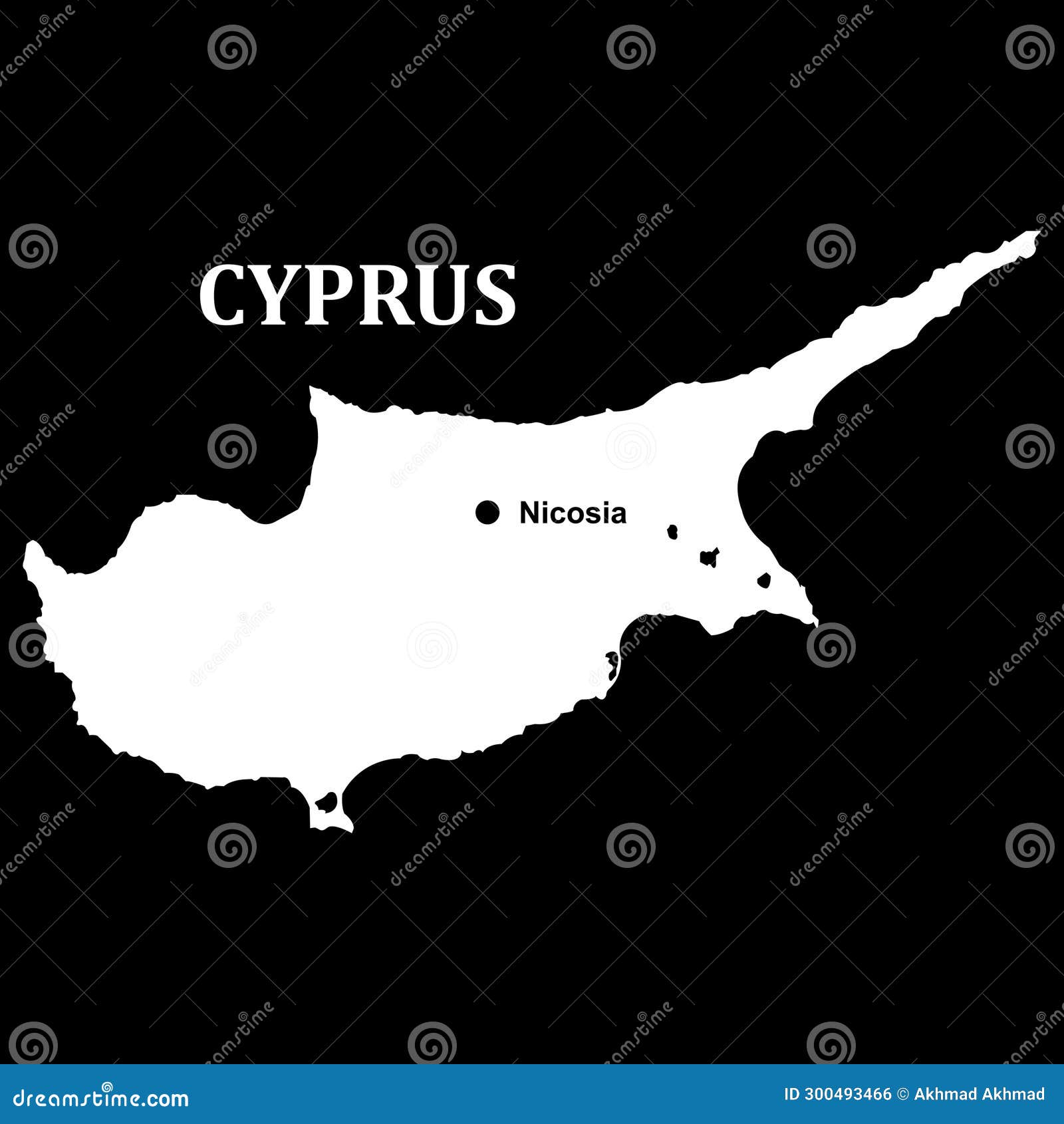 Cyprus map icon stock vector. Illustration of europe - 300493466
