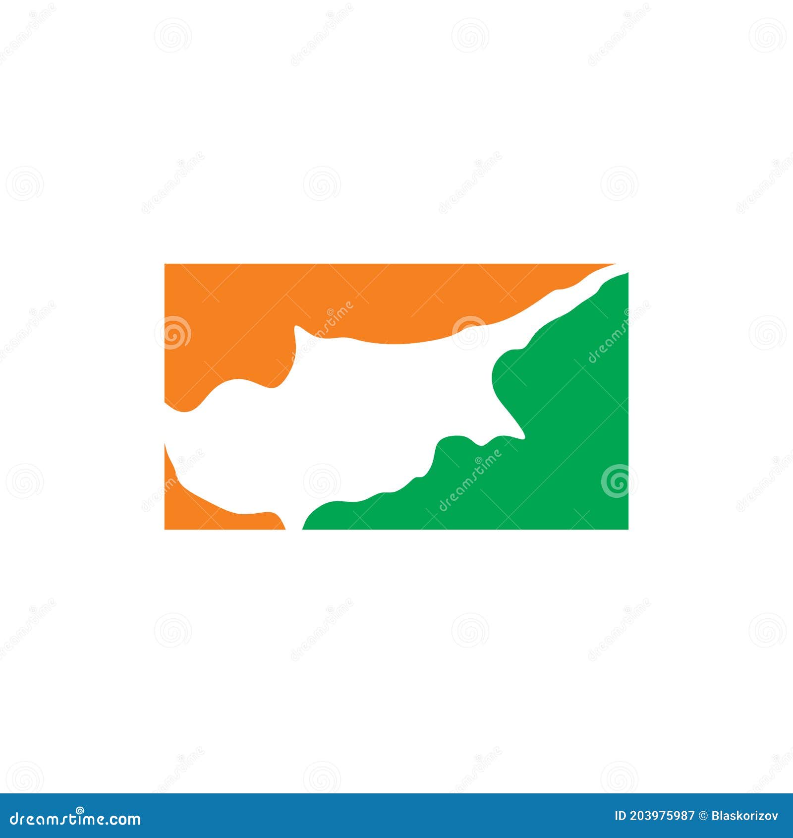 Cyprus Map Logo Vector Icon Symbol Stock Vector - Illustration of ...