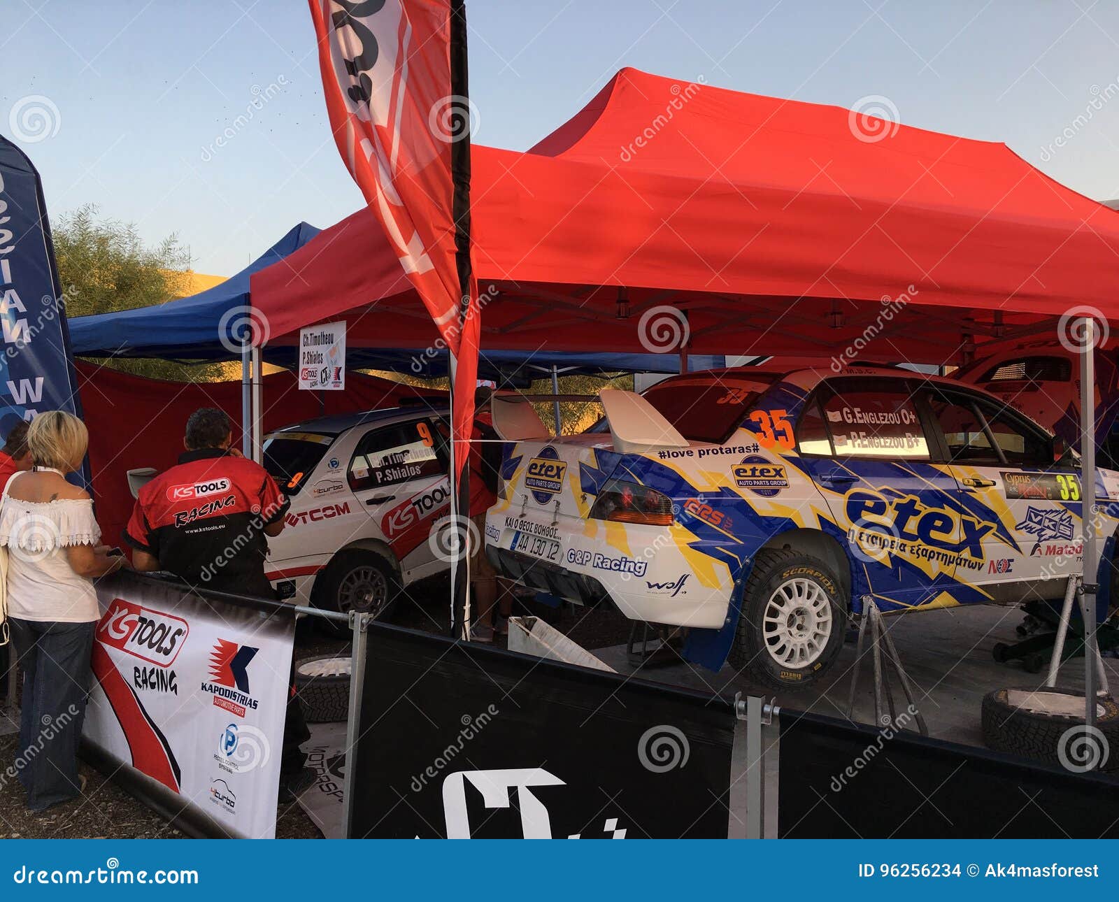 Cyprus Rally Pit stop editorial stock image. Image of motorsport - 96256234