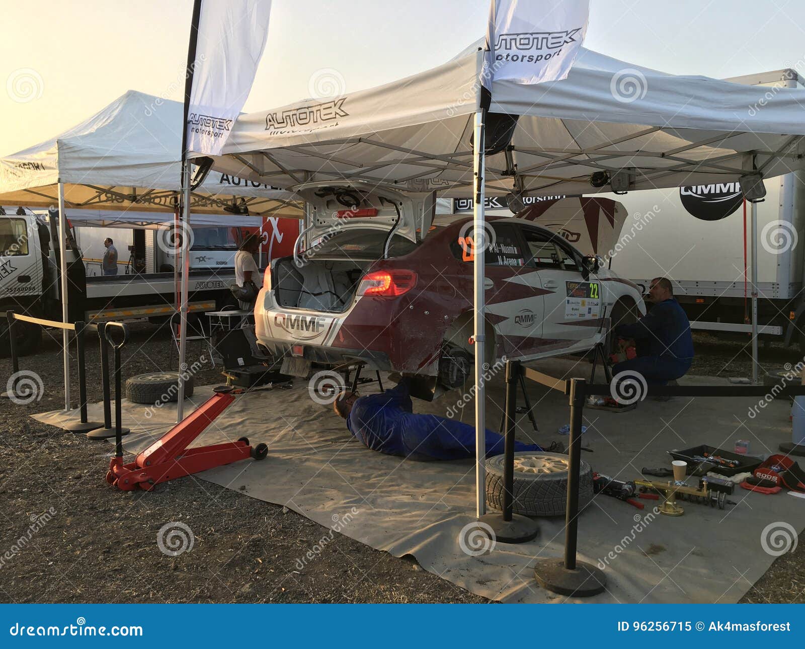 Cyprus Rally Pit stop editorial image. Image of race - 96256715