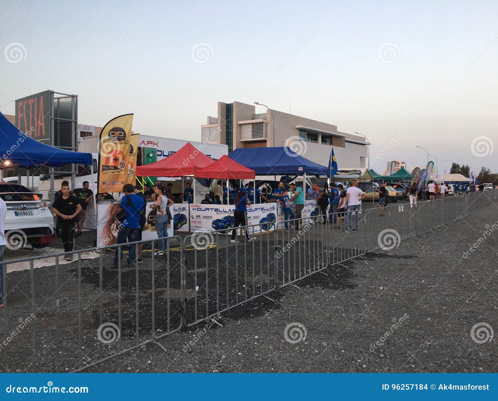 Cyprus Rally Pit stop editorial stock image. Image of short - 96257184