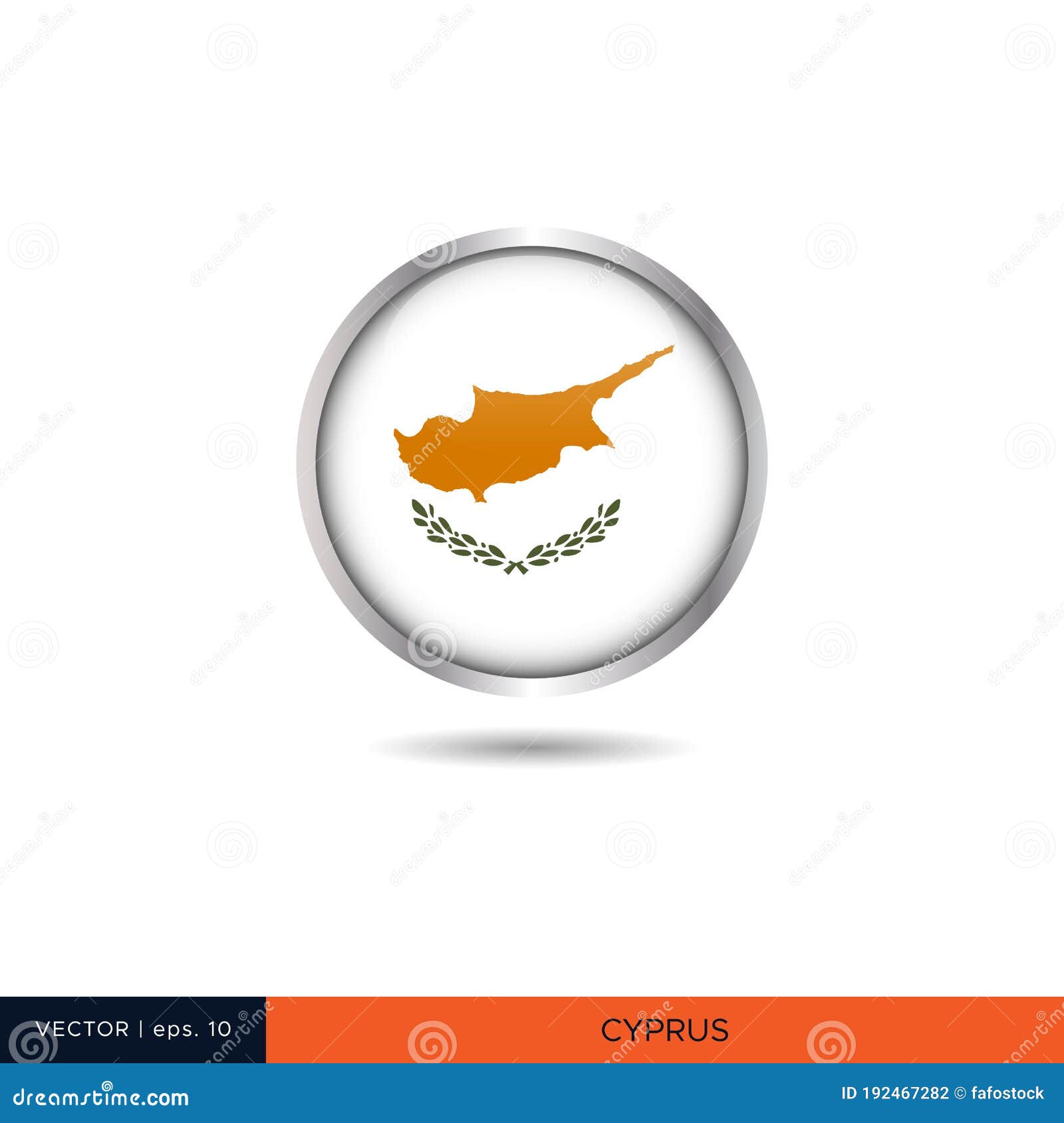 Cyprus Round Logos. Cartoon Vector | CartoonDealer.com #203506405