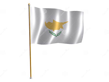 Cyprus silk flag stock illustration. Illustration of nationalism - 581007
