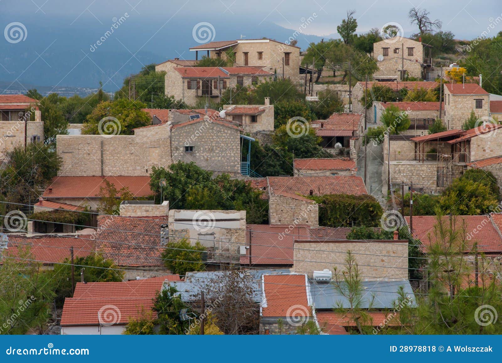 Cyprus Small Village stock photo. Image of mediterranean - 28978818