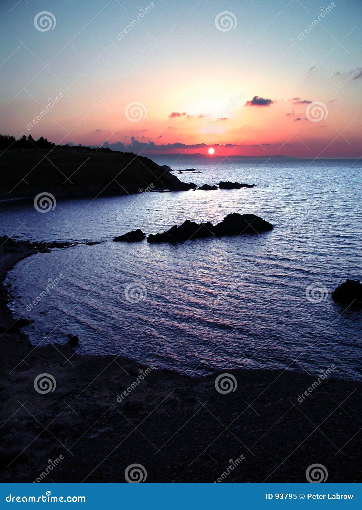 Cyprus sunset stock image. Image of shore, cyprus, mediterranean - 93795